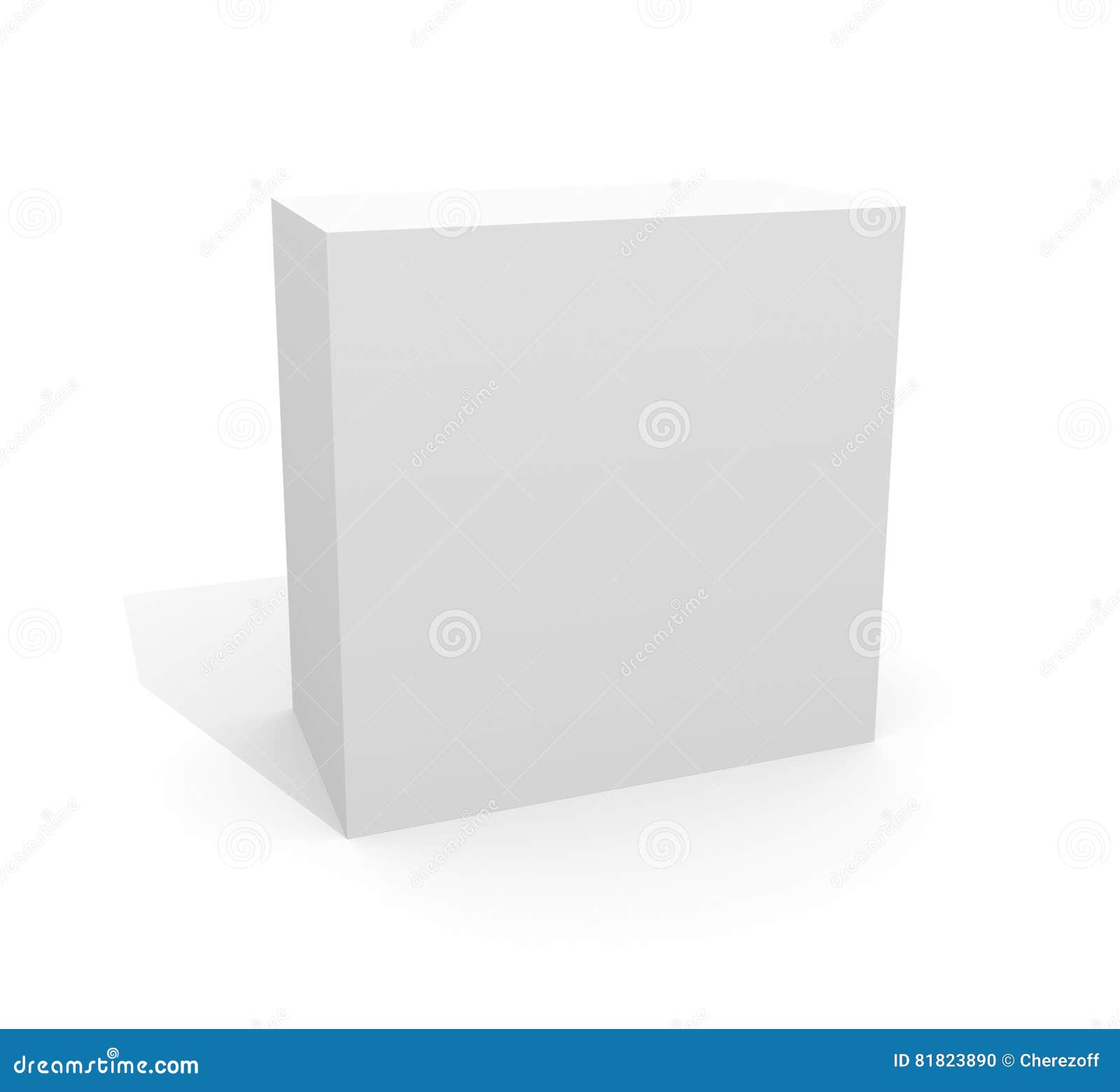 White box, stock illustration. Illustration of shadow - 81823890