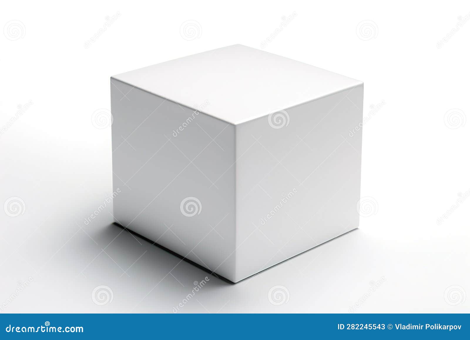 White Box on a White Background. Generated by AI Stock Illustration ...