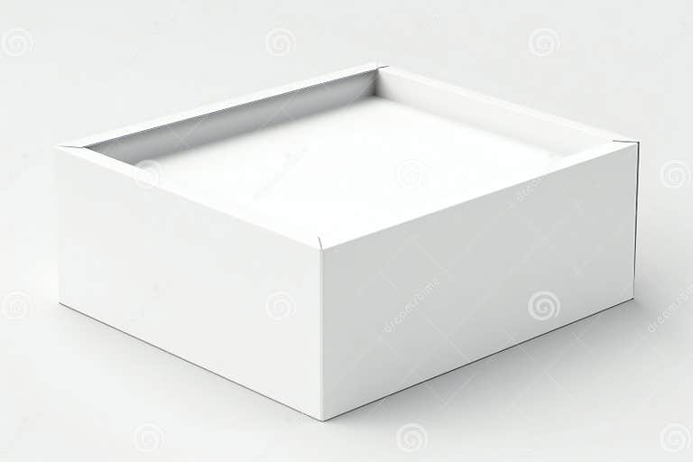 White Box on a White Background Stock Illustration - Illustration of ...