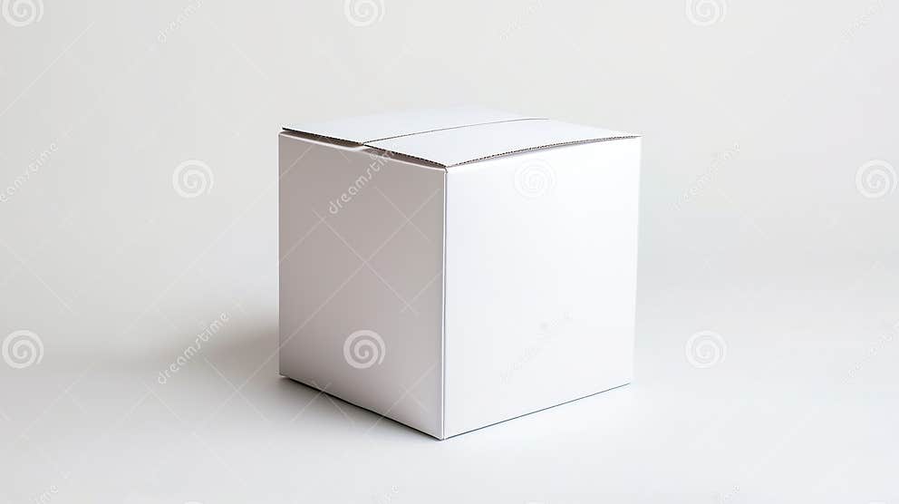 White Box on White Background Stock Illustration - Illustration of ...