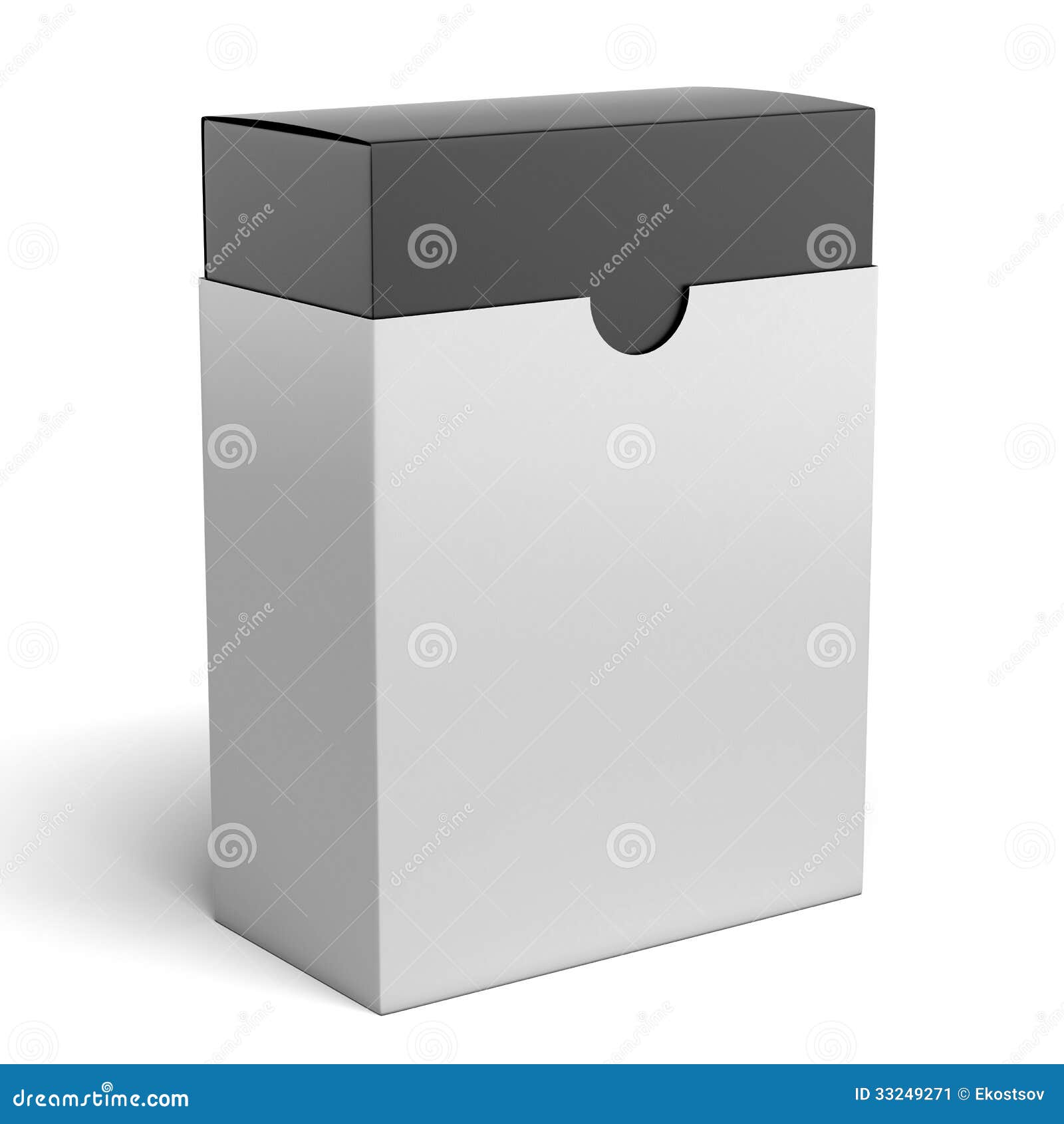 White Box With Black Inside Stock Image - Image: 33249271