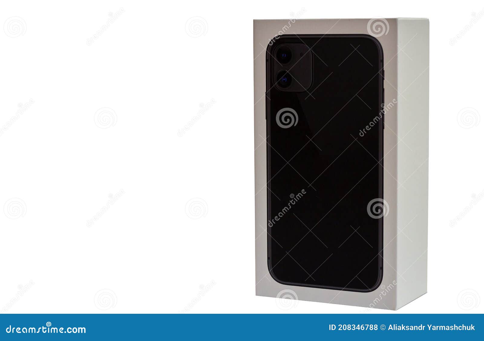 White Box from a Black Phone Stock Photo - Image of business, cameras ...