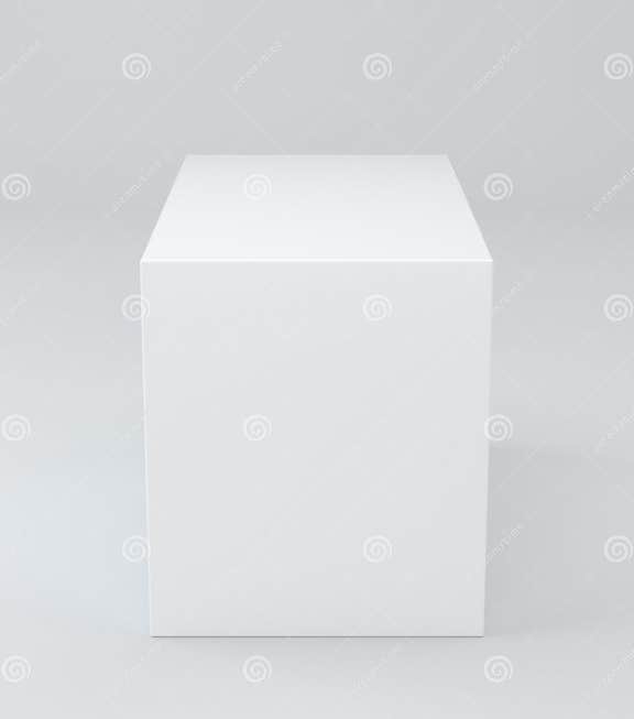 White Box Cube in Studio Background. Blank Empty Package 3d ...