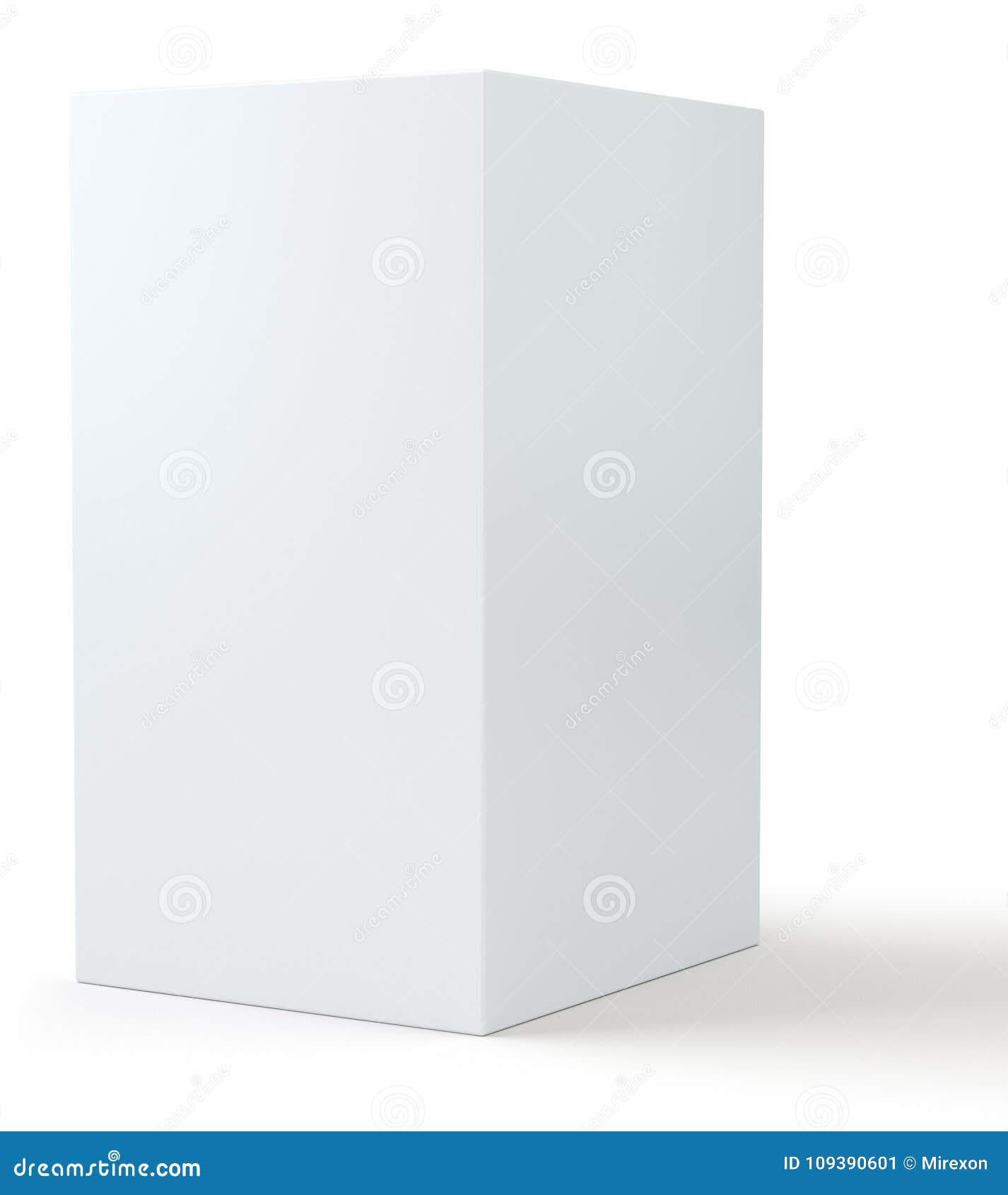 White Box Cube in Studio Background. Blank Empty Package 3d ...