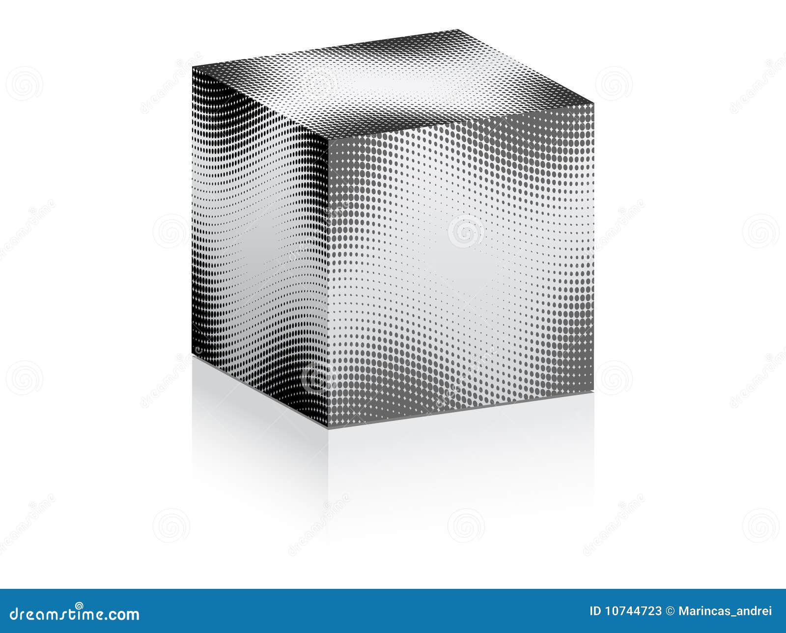 White box with dots on it stock vector. Illustration of site - 10744723