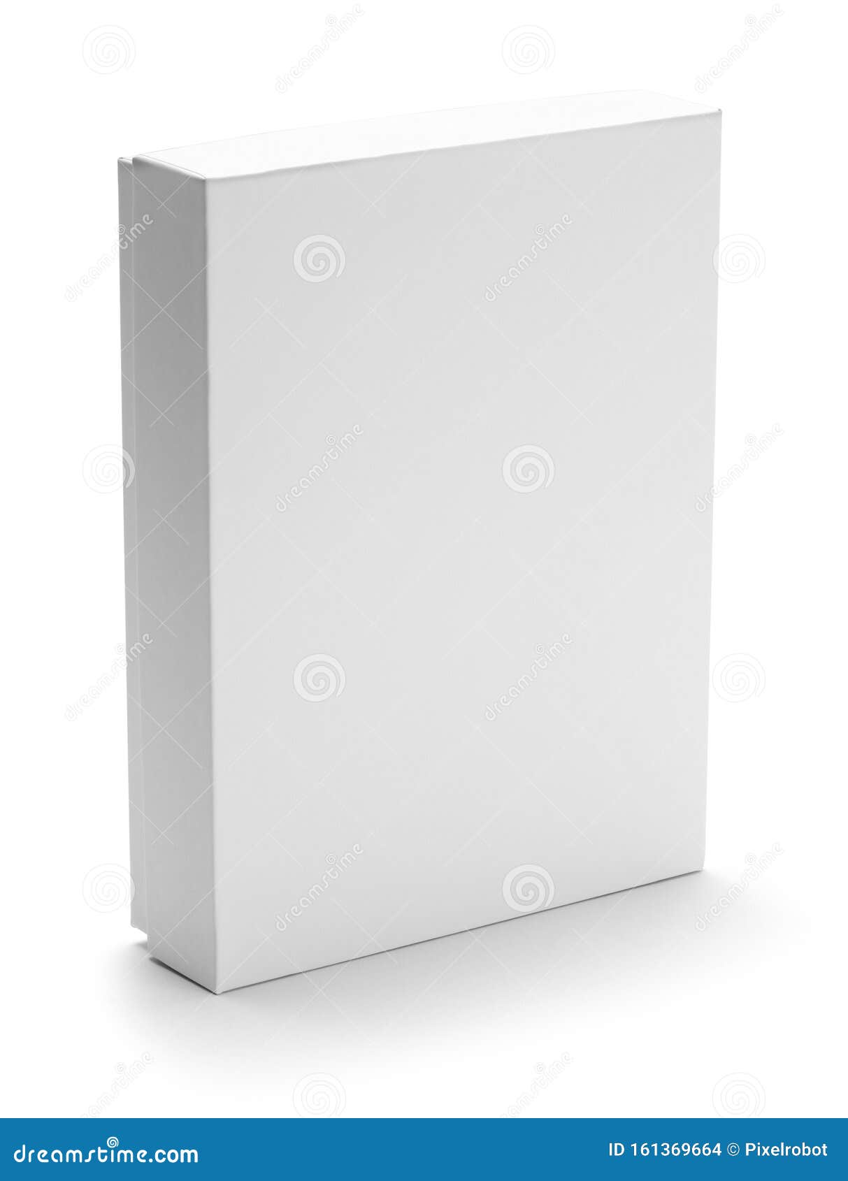White Box Front View stock photo. Image of white, present - 161369664