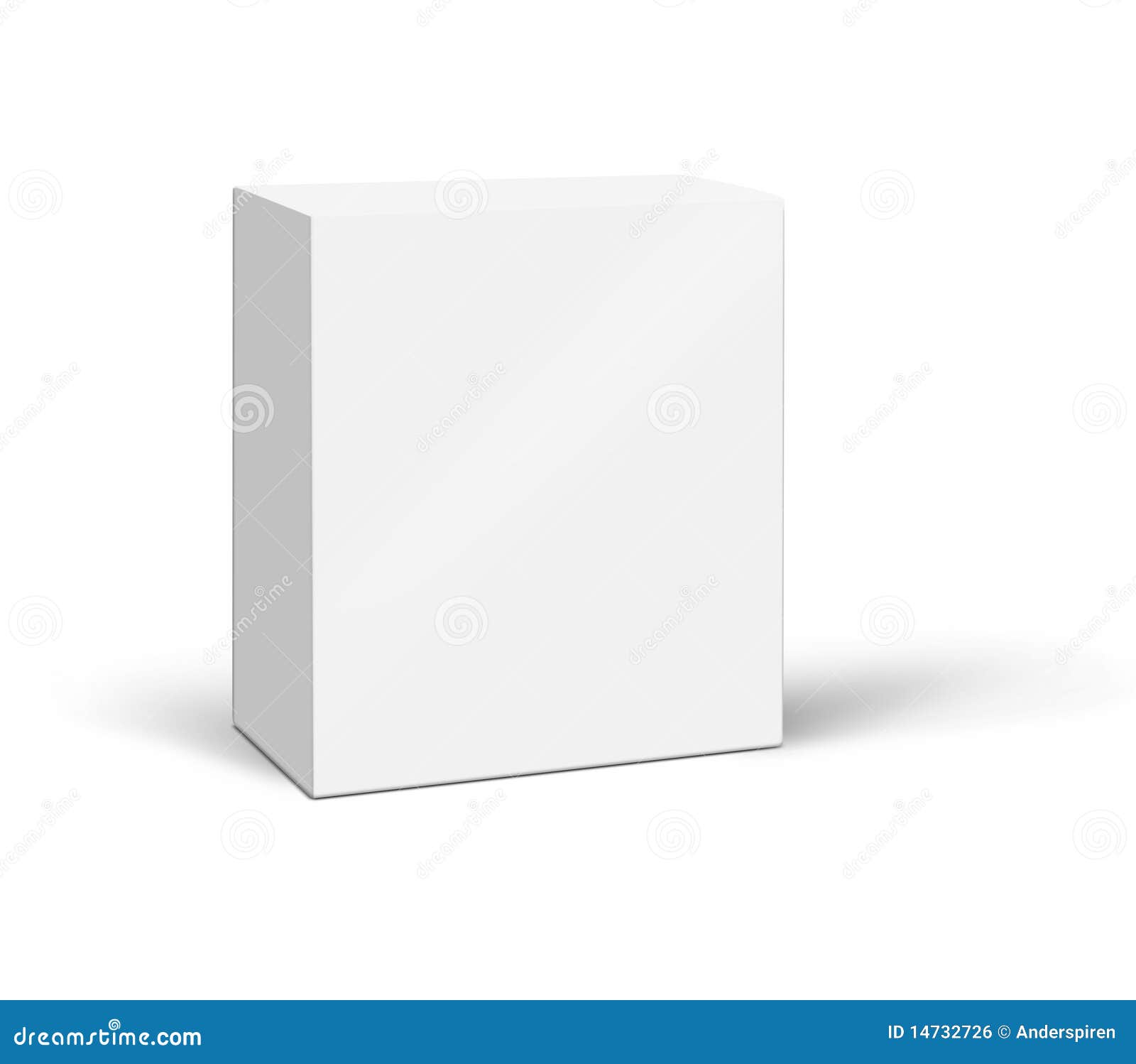 White Box Isolated on Background Stock Photo - Image of white ...