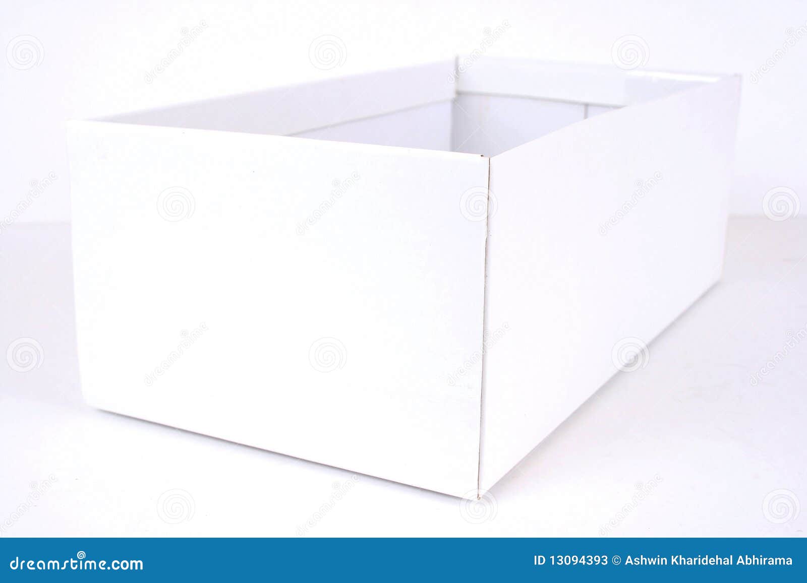 White Box Isolated on White Stock Image - Image of name, merchandise ...