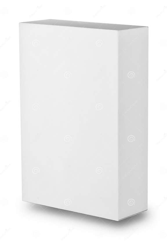 White Box Isolated on White Background Stock Photo - Image of icon ...