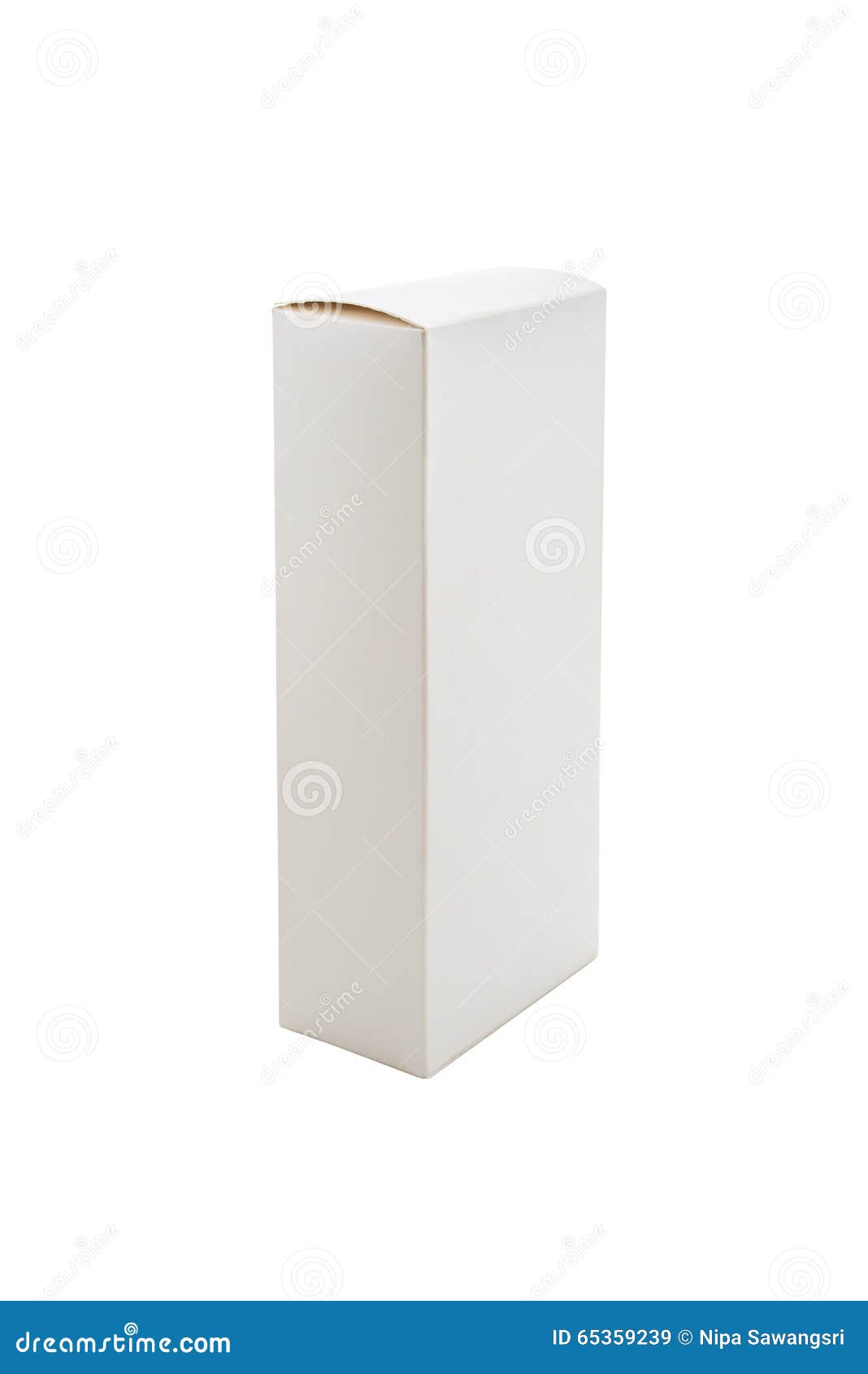 White Box Isolated on a White Stock Image - Image of mail, brown: 65359239