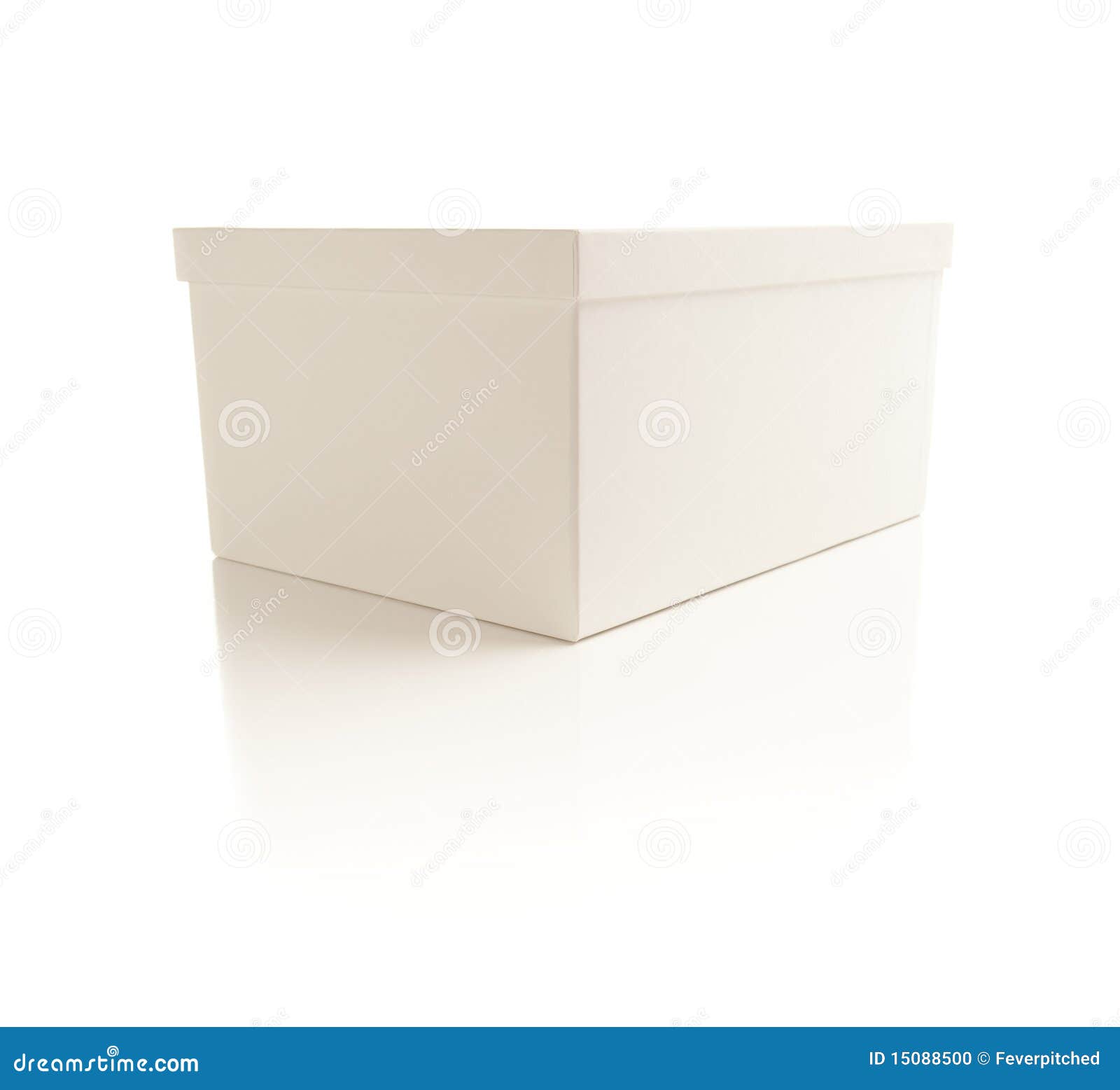 White Box with Lid Isolated on Background Stock Photo - Image of gift ...
