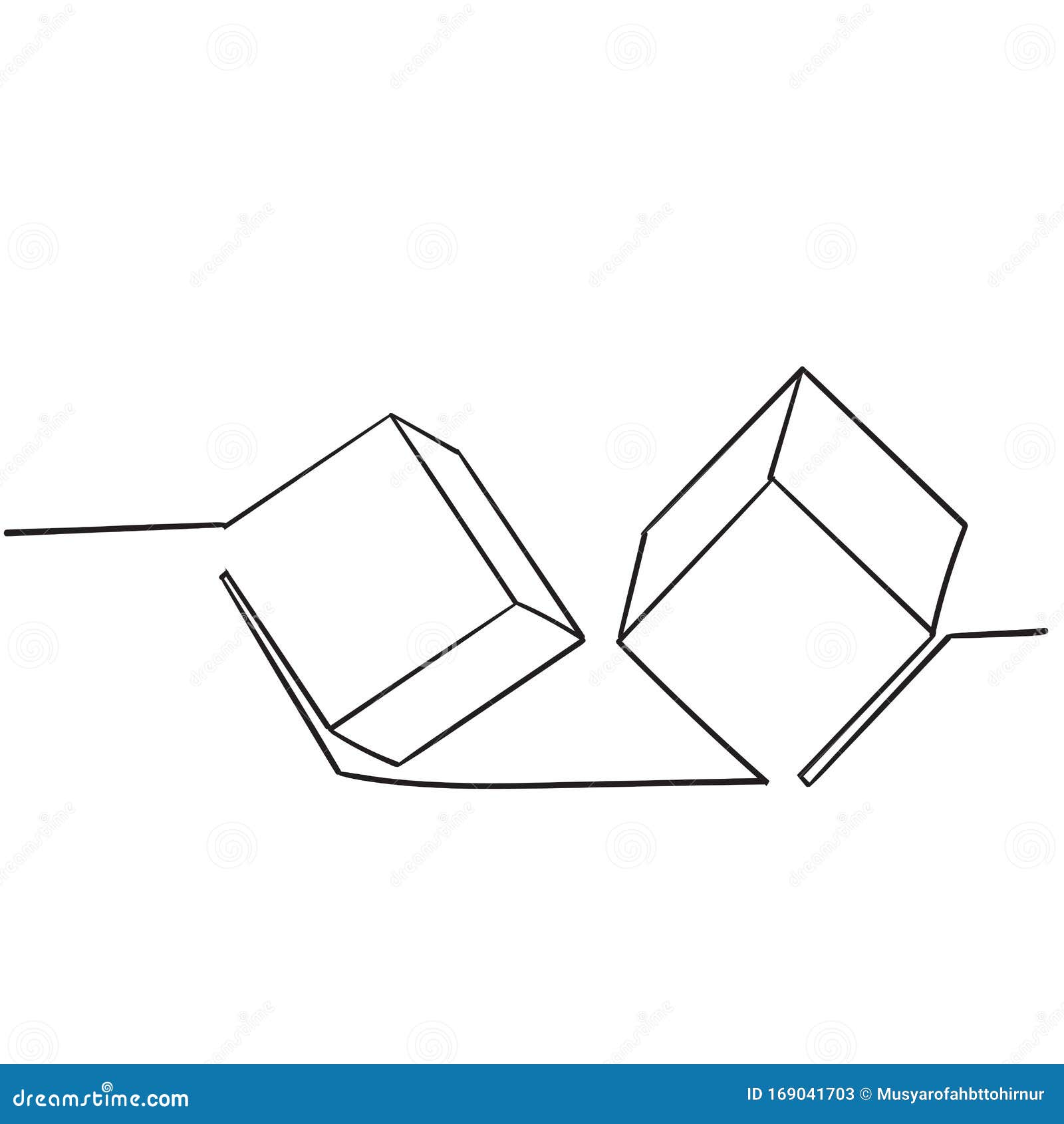Cube Perspective Grid Three-dimensional. Vector Isometric Solid Shapes ... Cube Perspective Grid Three-dimensional. Vector Isometric Solid Shapes ...