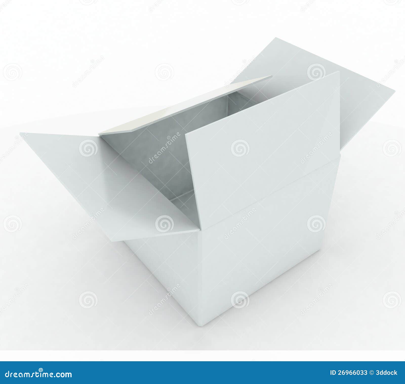 White box opened stock illustration. Illustration of pack - 26966033