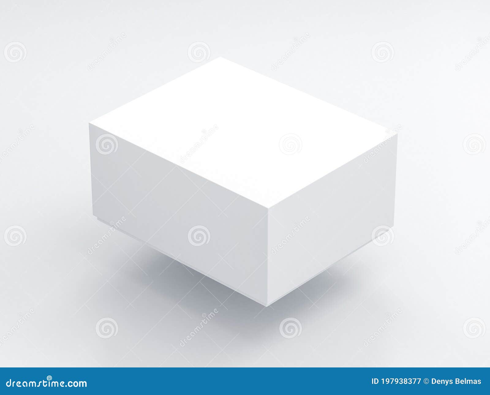 White Box Packaging Mockup in Light Studio. Place Your Design Here ...