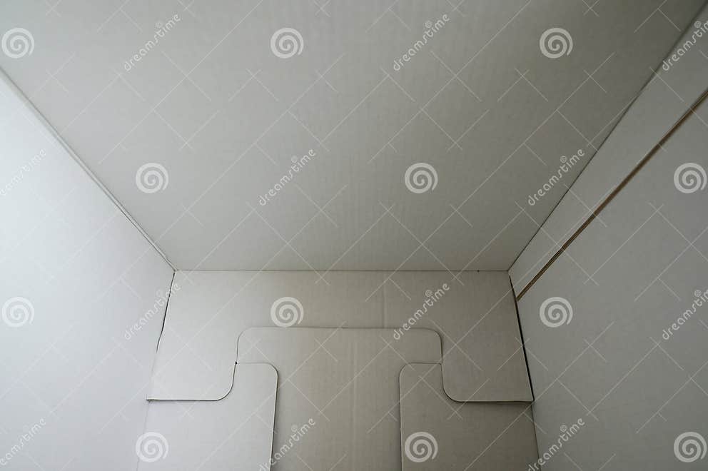 Close Up White Box Packaging, Paper Textured Stock Photo - Image of ...