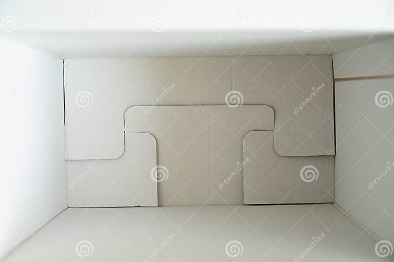 Close Up White Box Packaging, Paper Textured Stock Image - Image of ...