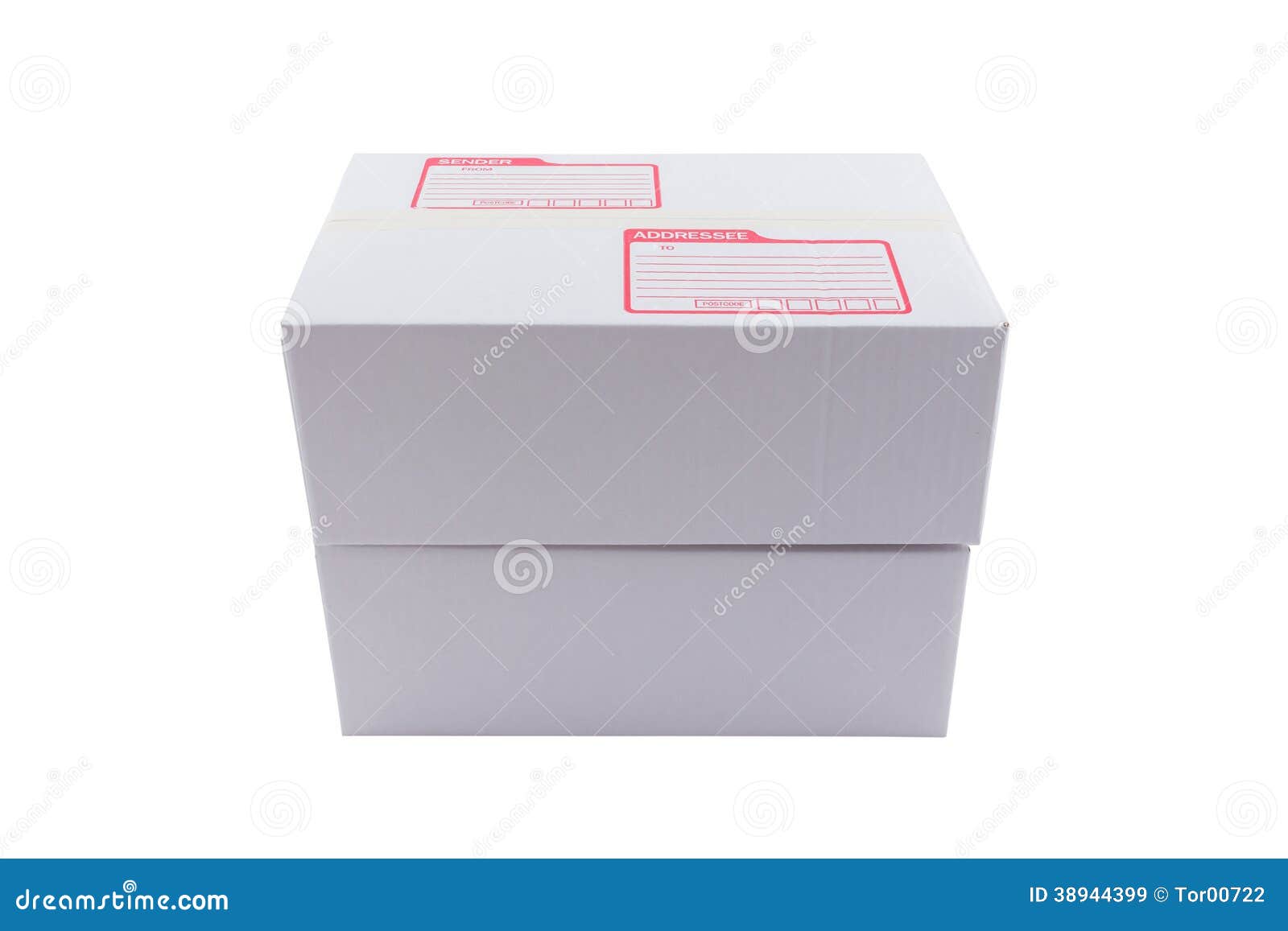 The White Box for Packaging with Shipping Stock Image - Image of design ...