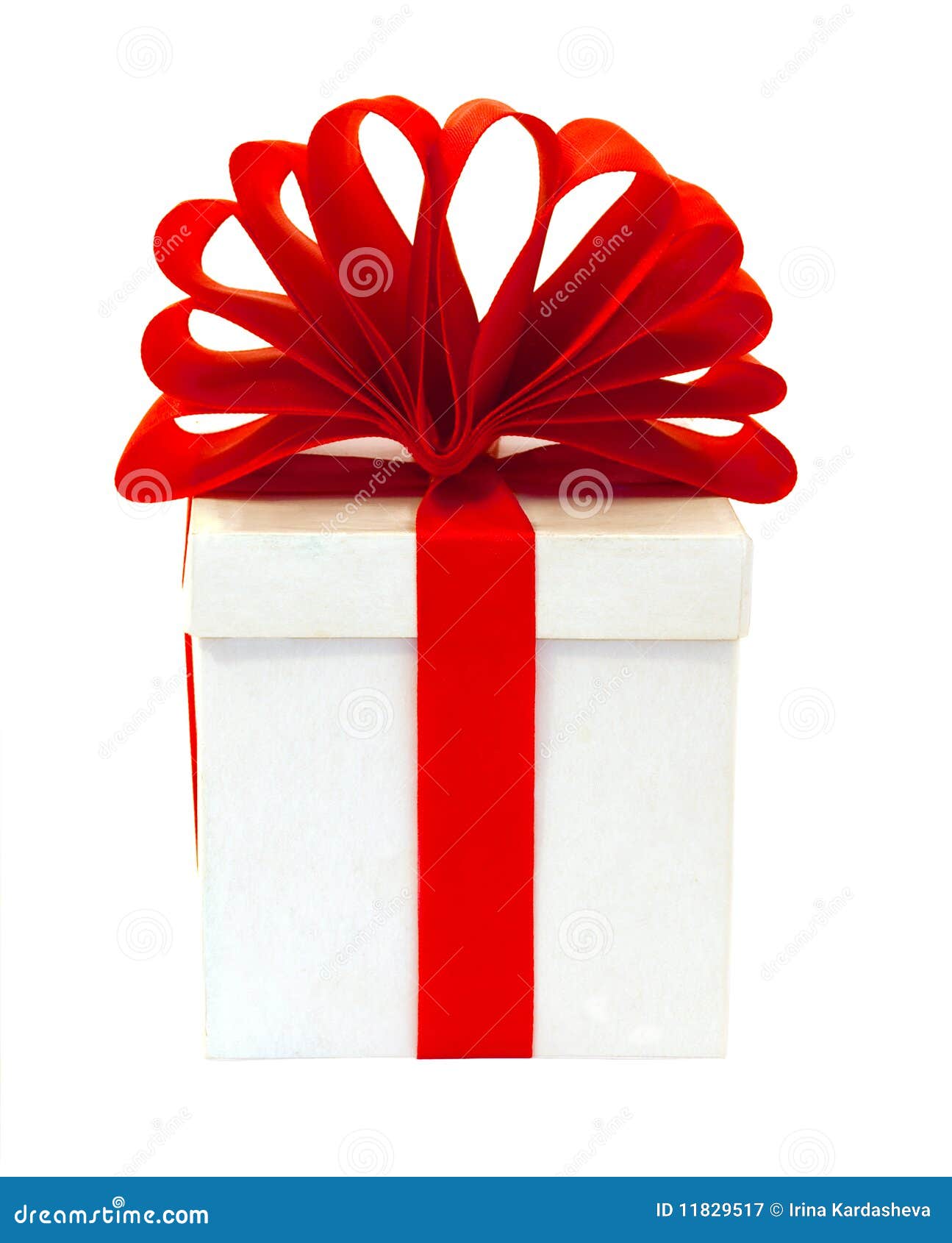 White box packed red bow stock image. Image of shiny - 11829517