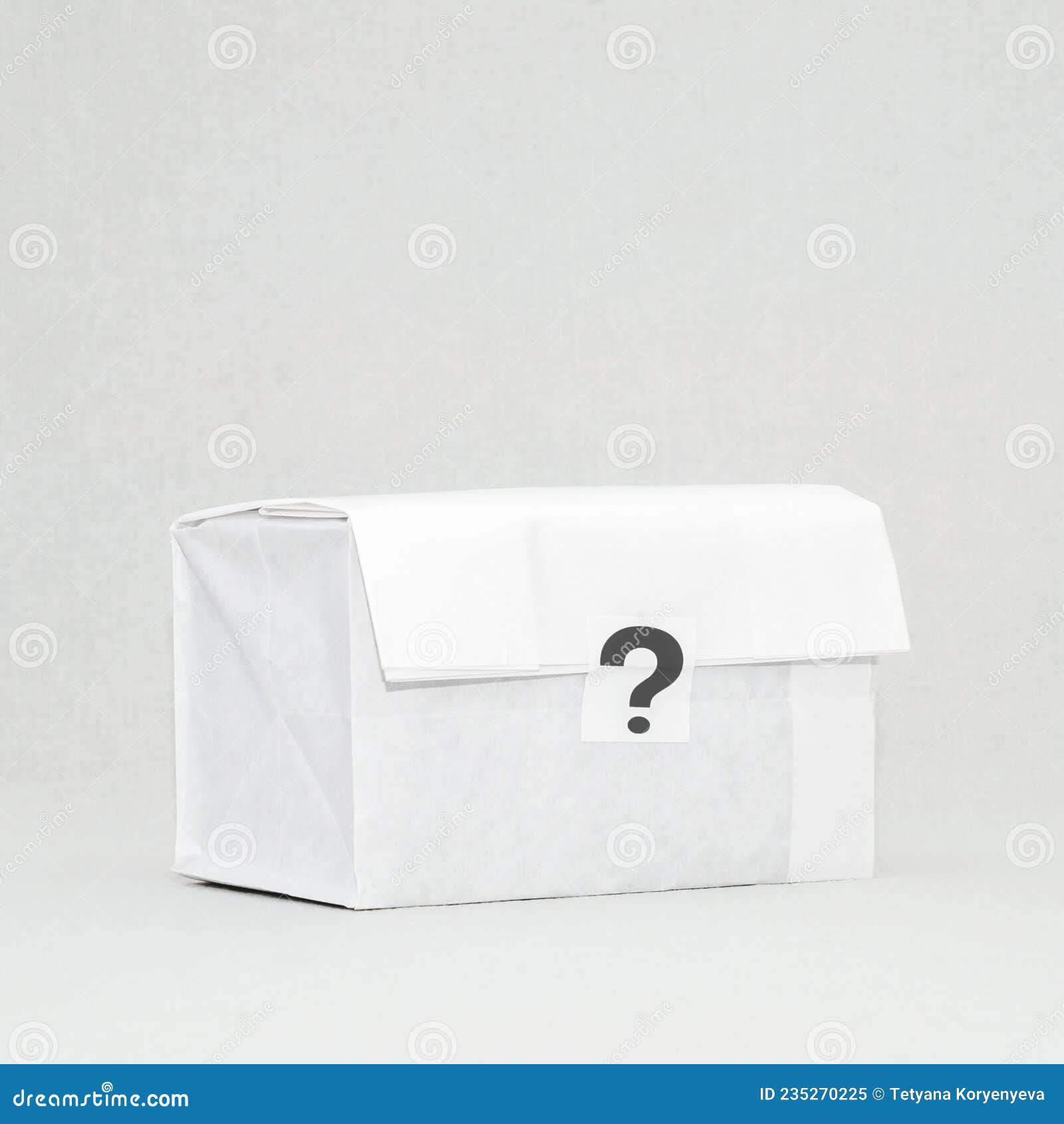 White Box with Question Mark Stock Image - Image of giftbox, packaging ...