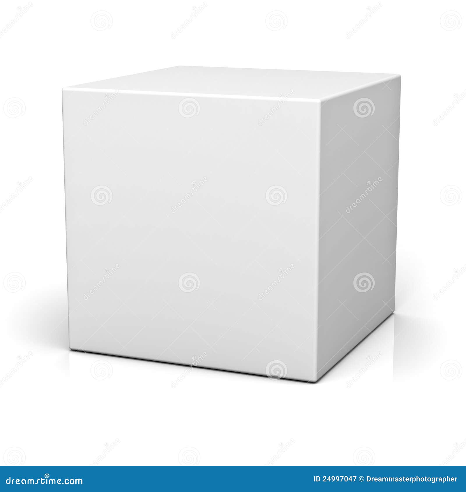 White box with reflection stock illustration. Illustration of container ...