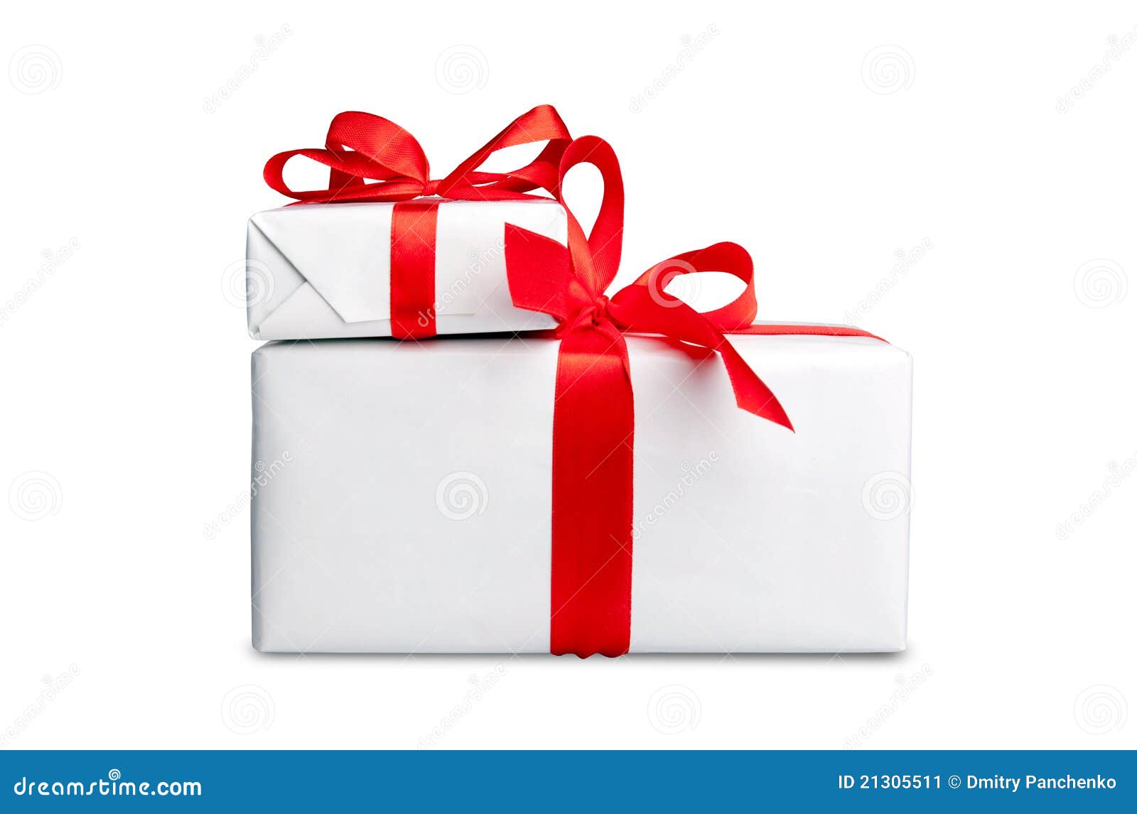 White box with a ribbon stock image. Image of present - 21305511