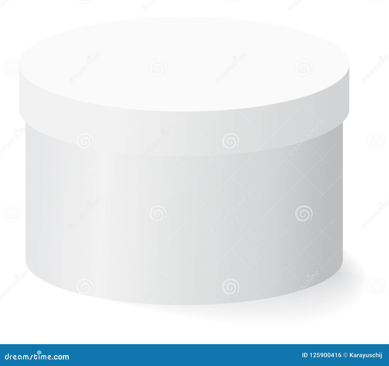 White Box with Shadow on White Background Stock Vector - Illustration ...