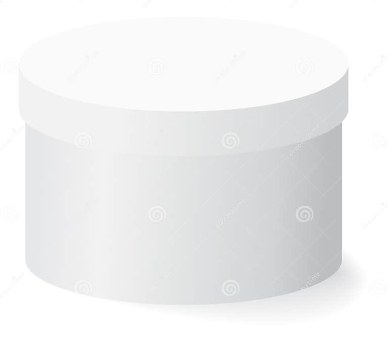 White Box with Shadow on White Background Stock Vector - Illustration ...