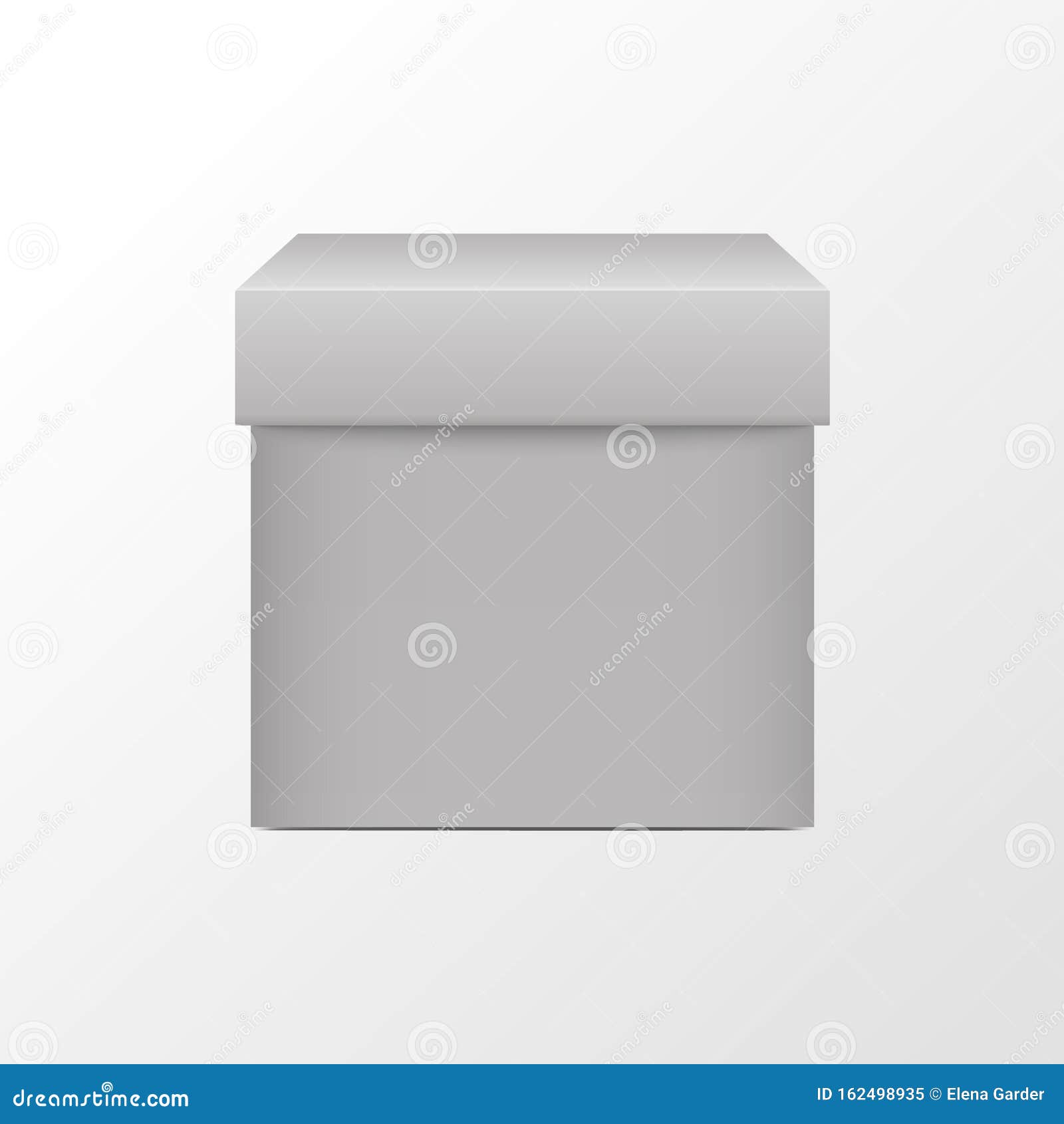 White box. Square package stock vector. Illustration of isolated ...