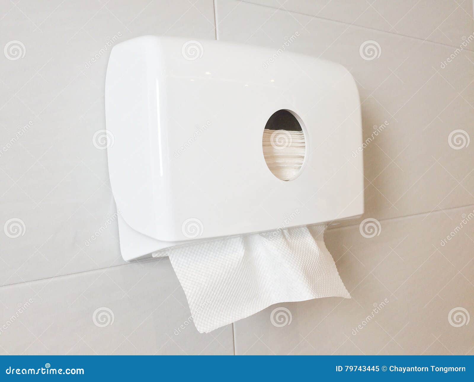 White Box of Tissues on Wall in Toilet. Stock Image - Image of abstract ...