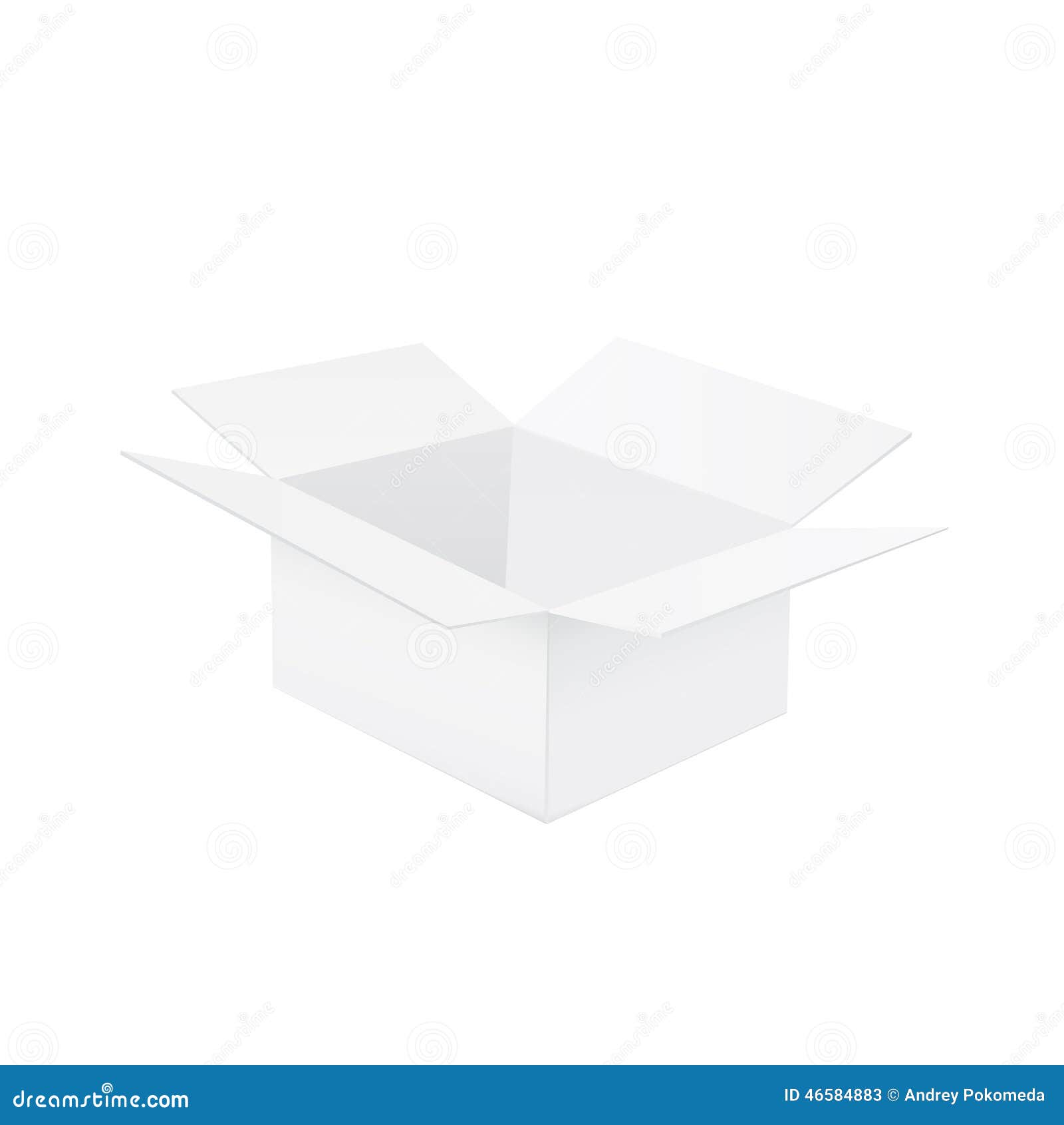 White box. Vector stock vector. Illustration of packing - 46584883
