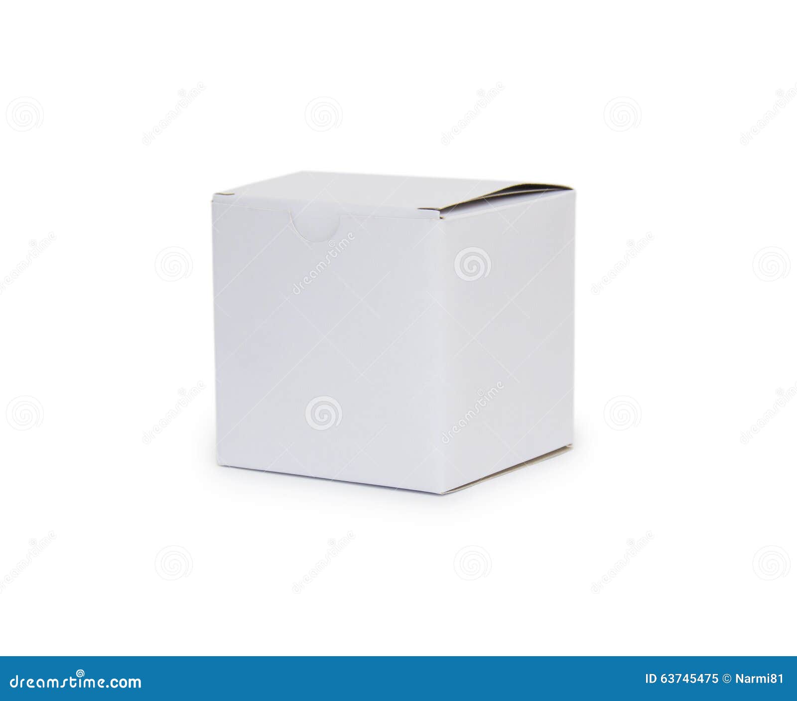 White Box on White Background Stock Image - Image of storage, object ...