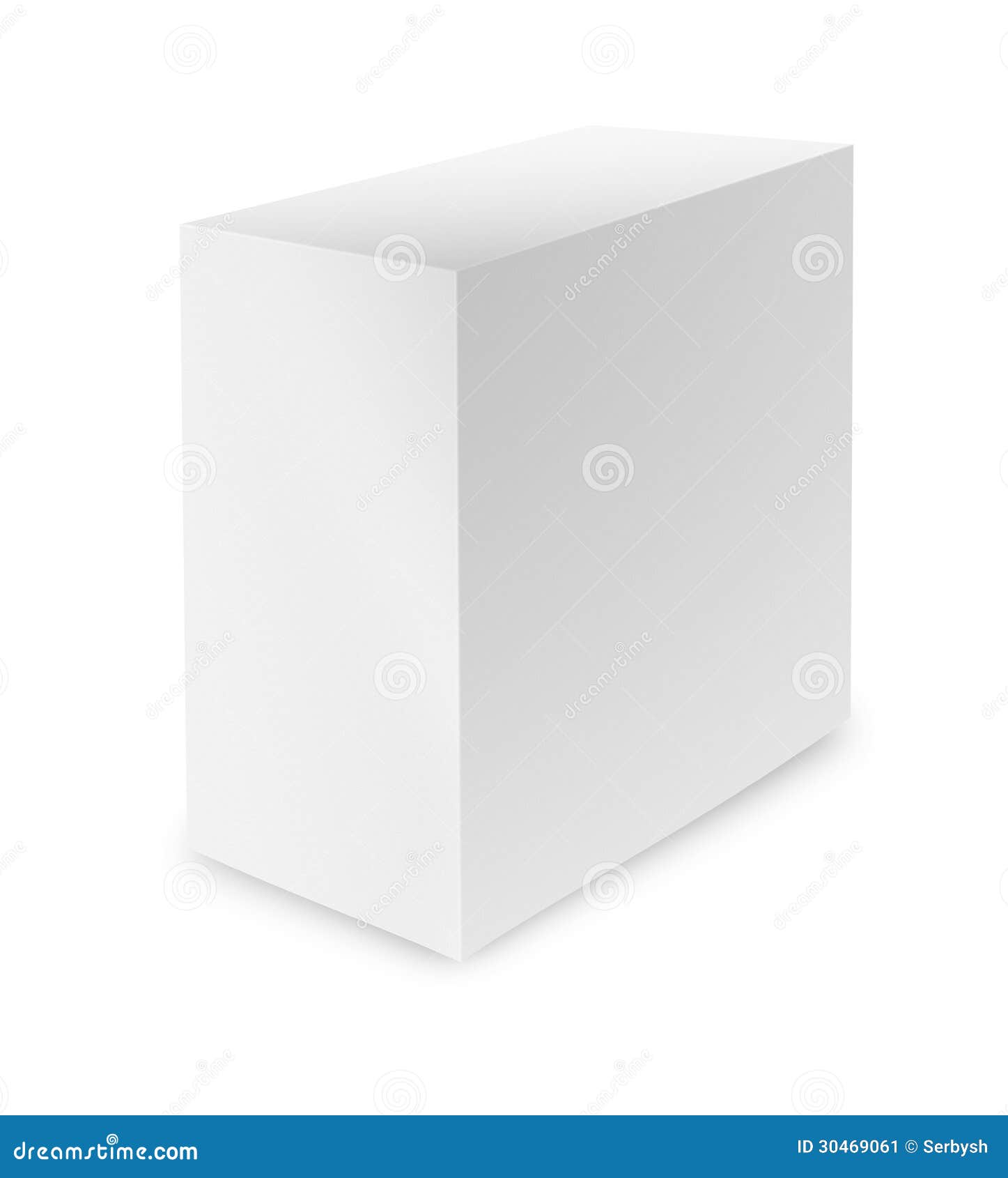 White Box on White Background with Clipping Path Stock Illustration ...