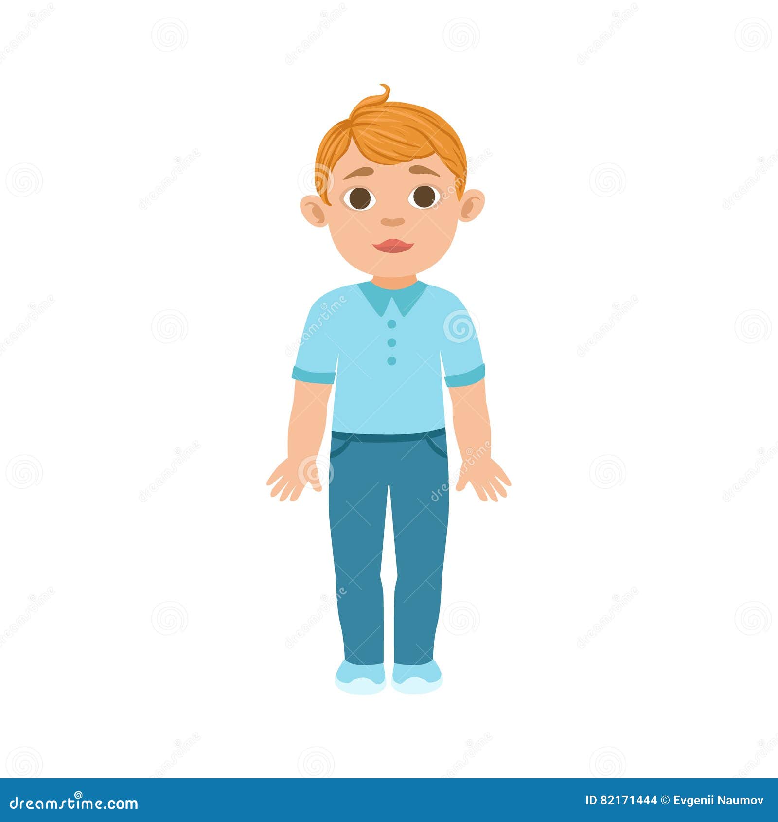 Cartoon Teens Standing