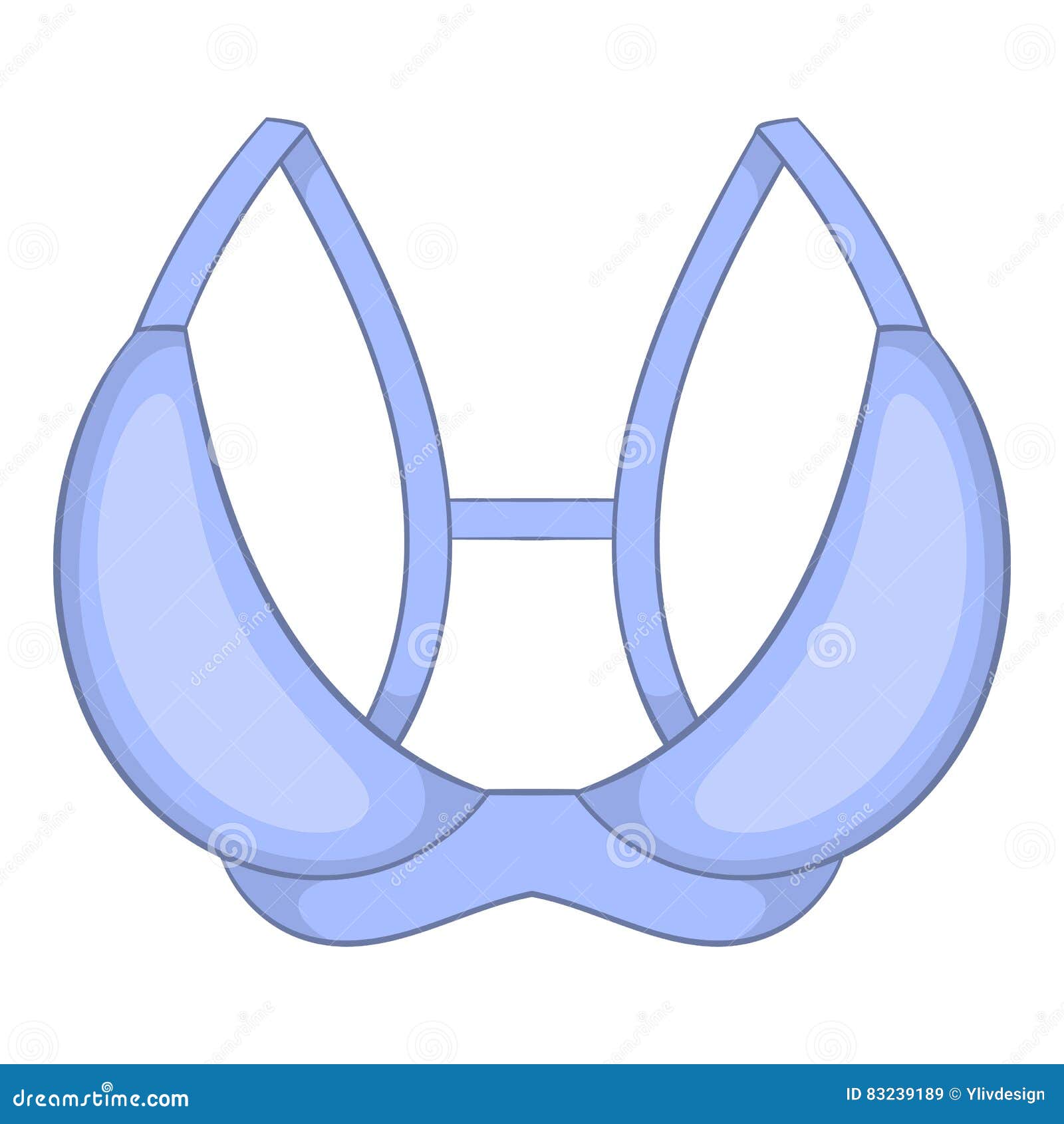 White Bra Icon, Cartoon Style Stock Vector - Illustration of passion ...