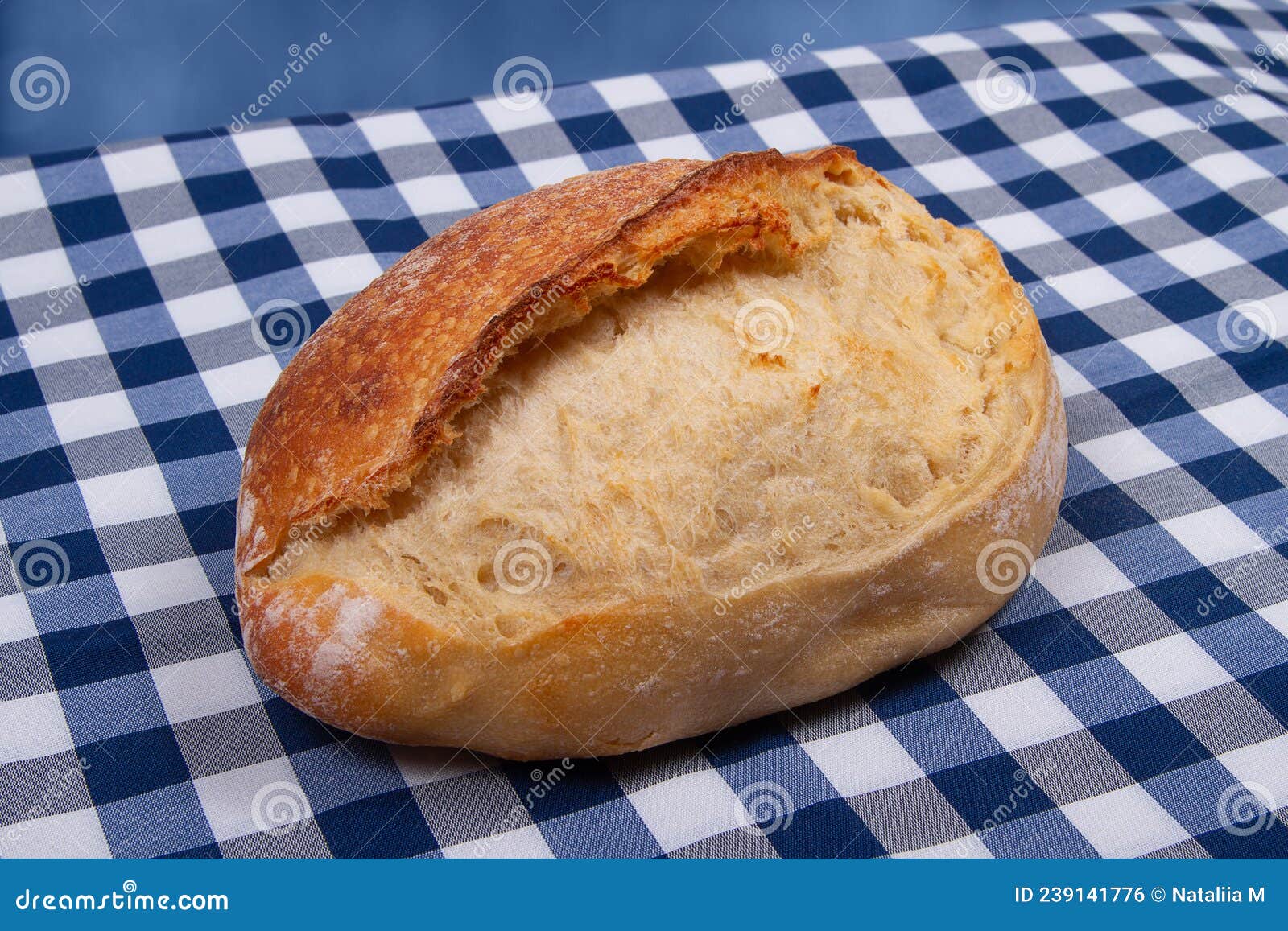 White Bread with Golden Brown Crust Stock Photo - Image of bake ...