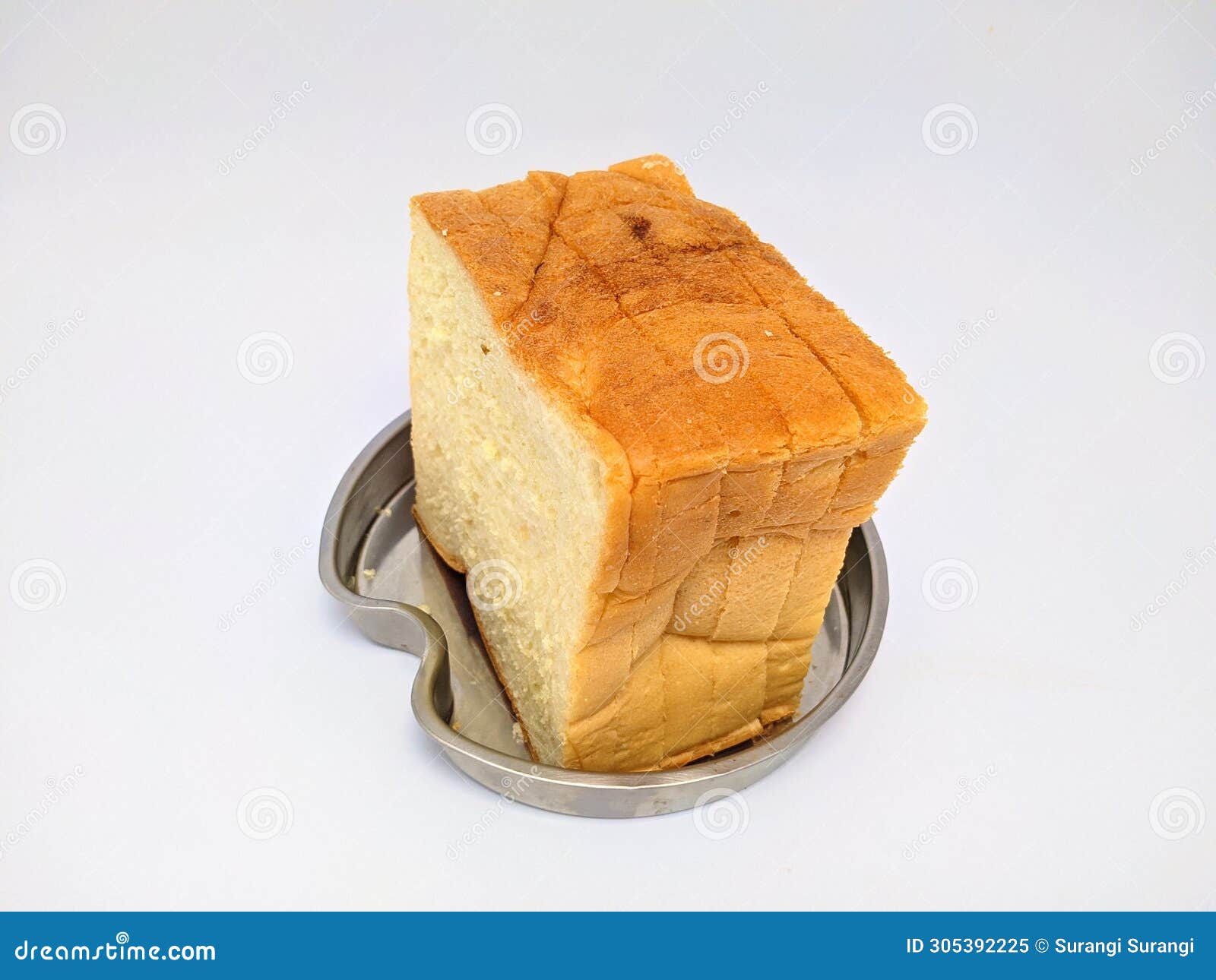 White Bread: Made from Fermented Wheat Flour Stock Image - Image of ...