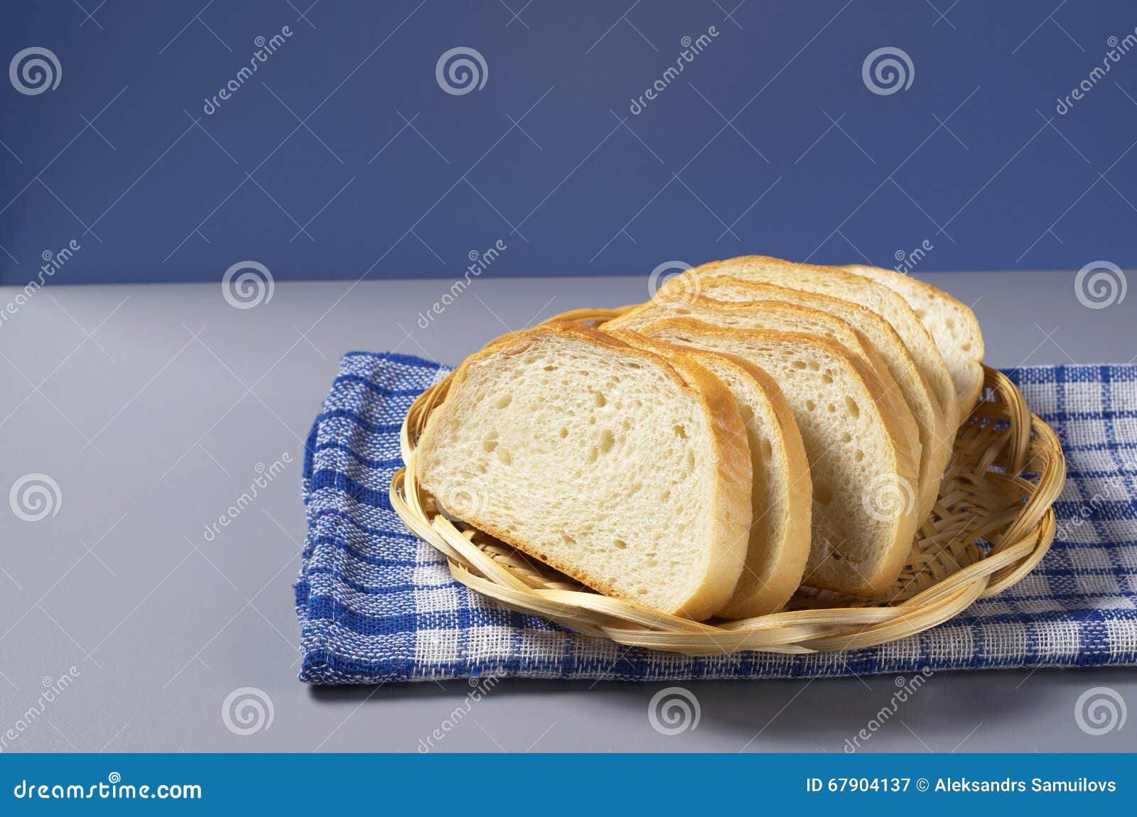 White bread in plate stock image. Image of dinner, pastry - 67904137