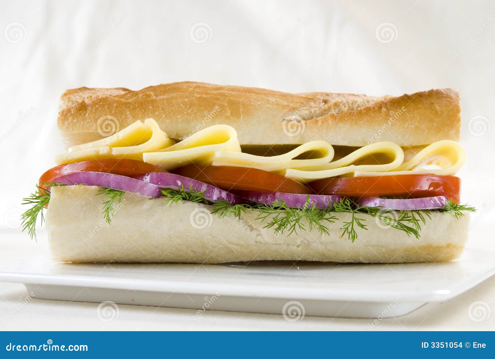 White bread sandwich stock photo. Image of delicious, fast - 3351054