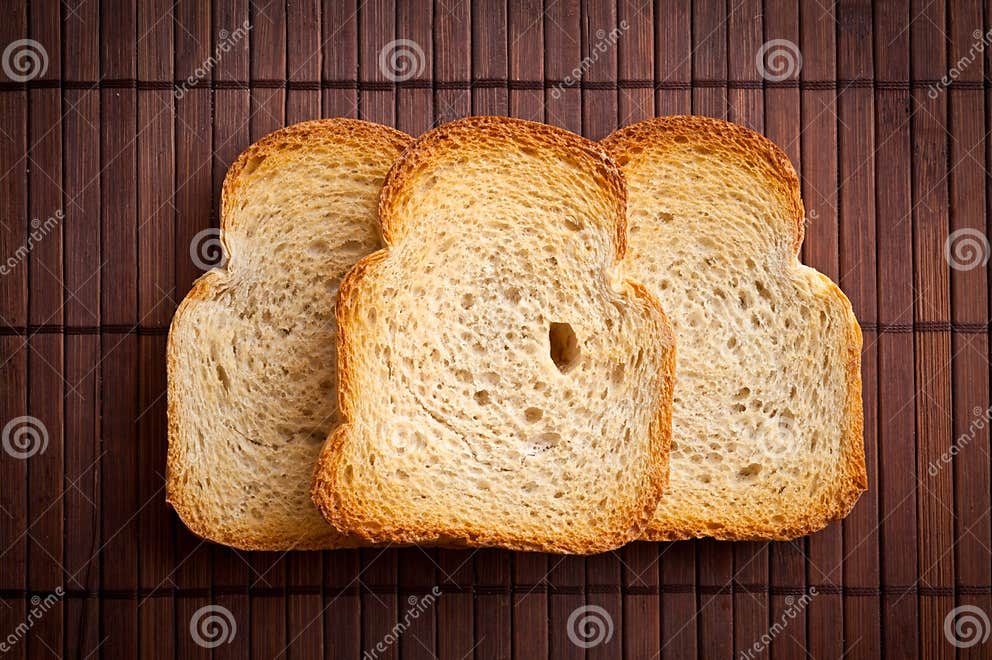 White bread toast. stock photo. Image of crust, closeup - 31316602
