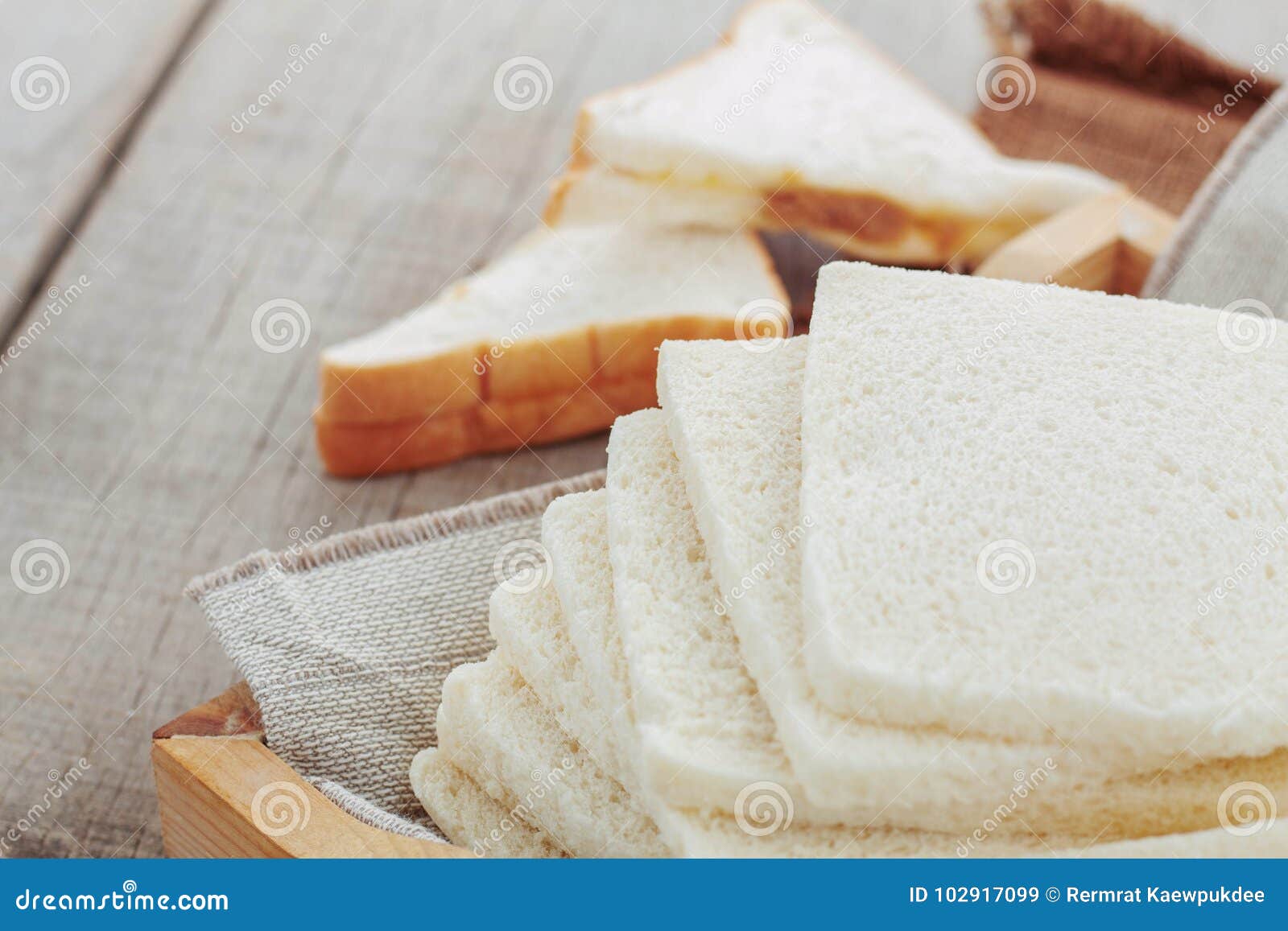 White bread on tray. stock image. Image of freshness - 102917099