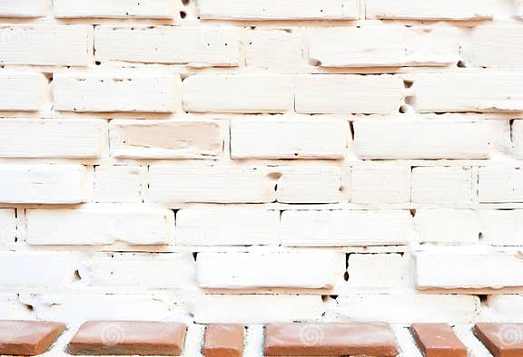 White Brick Sidewalk Background. Neutral Texture of a Flat Brick Wall ...