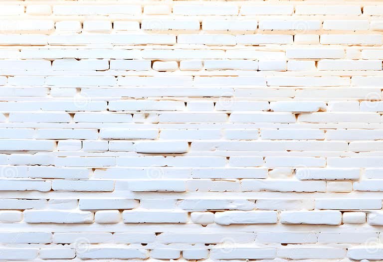 White Brick Sidewalk Background. Neutral Texture of a Flat Brick Wall ...
