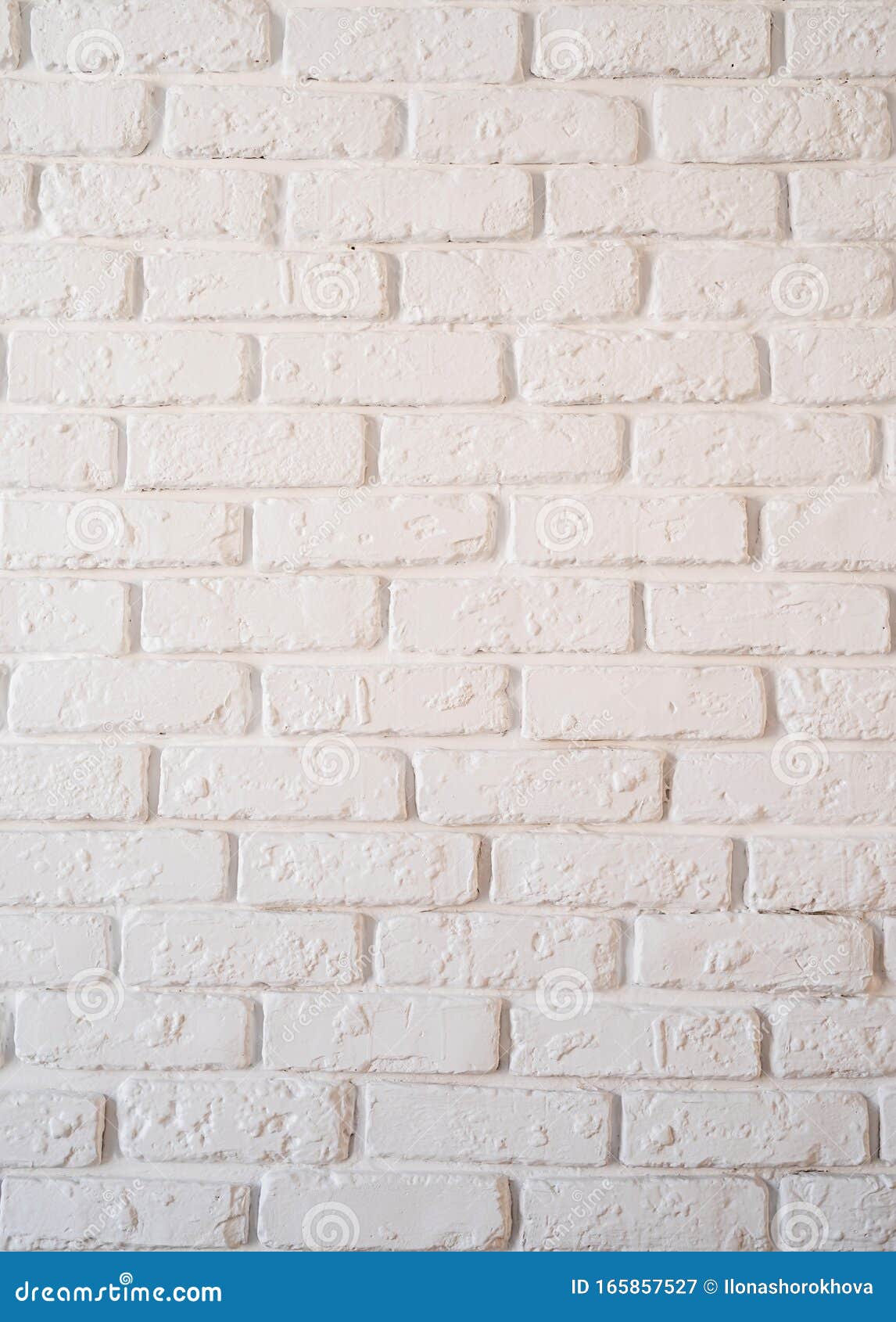 A White Brick Wall Background Vertical Orientation Stock Image - Image ...