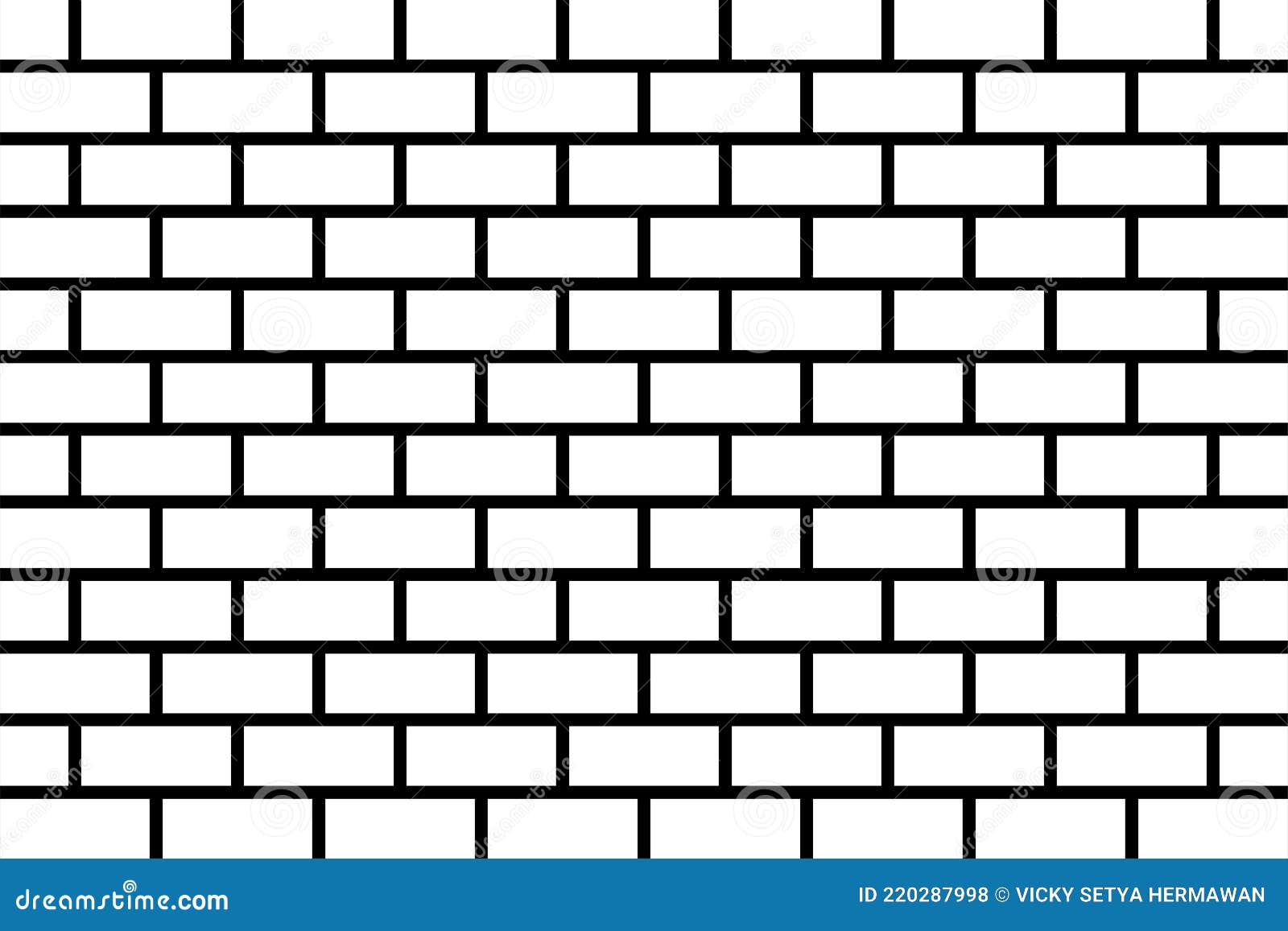 White Brick Wall Background. Vector Illustration Stock Vector ...