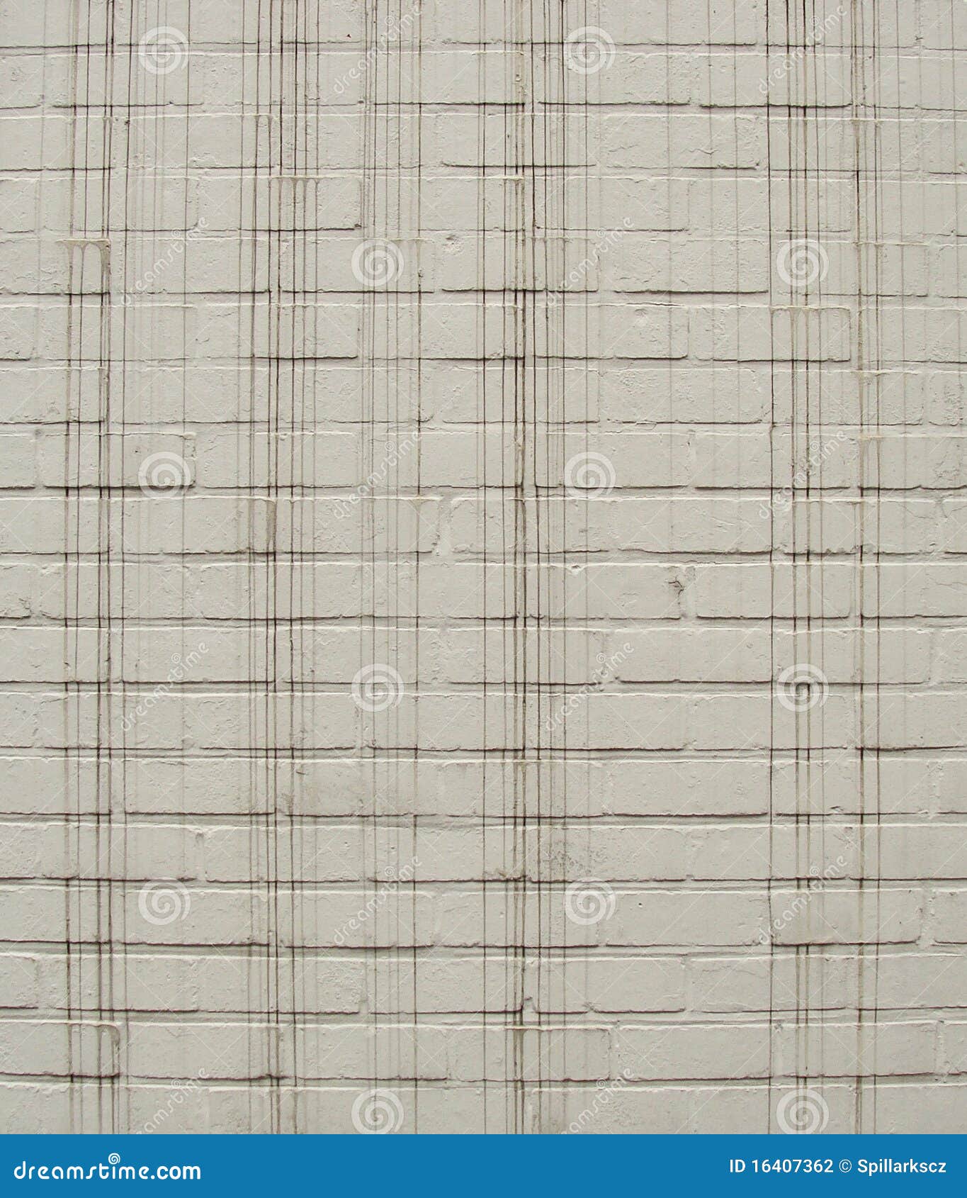 White Brick Wall with Black Drips Stock Photo - Image of wall ...