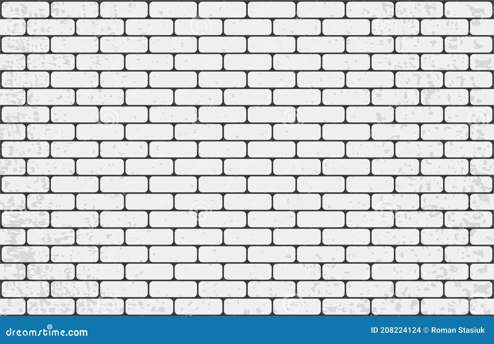 White Brick Wall. Clean Brickwork Stock Vector - Illustration of ...