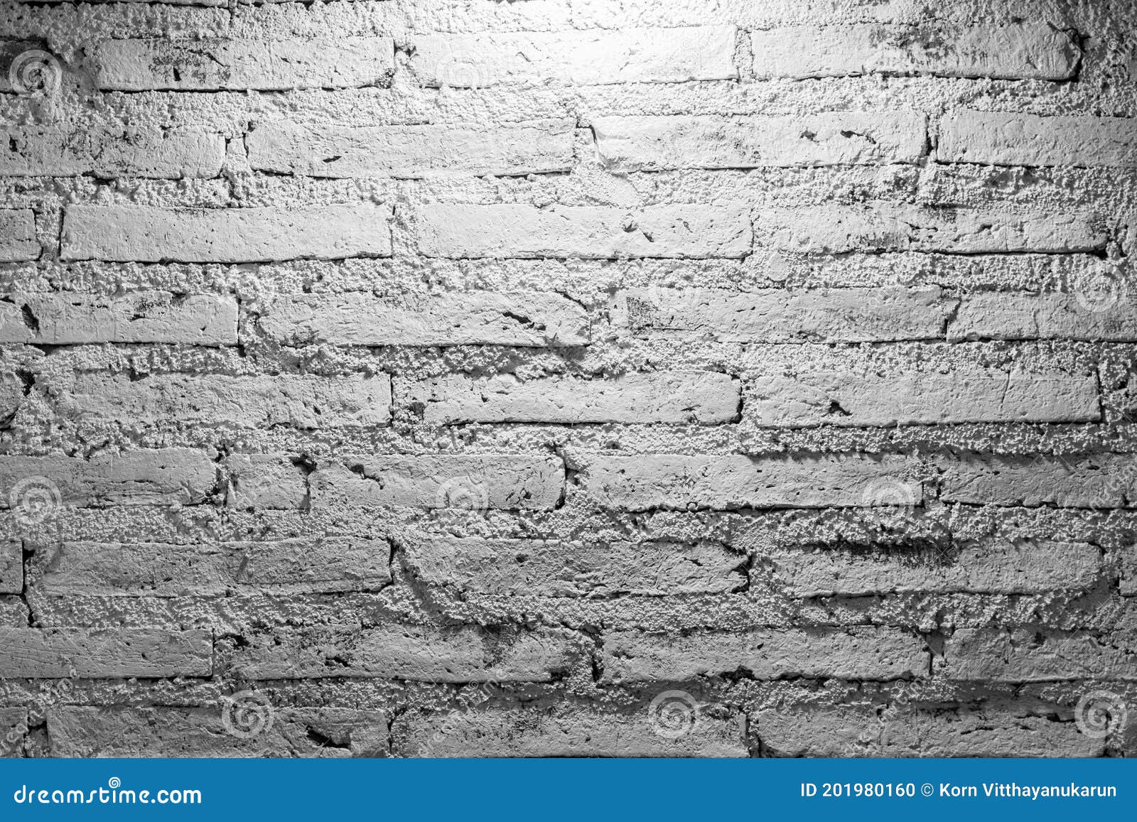 White Brick Wall with Dim Light Shadow Shade for Building Texture ...