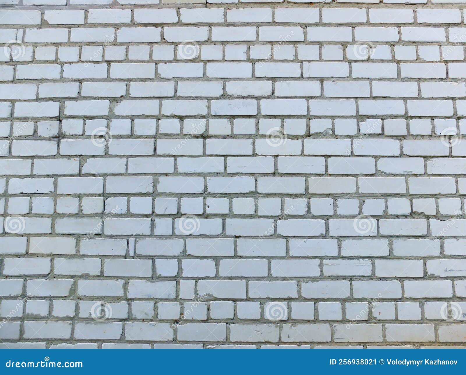 White Brick Wall with Gray Cement Stock Image - Image of structure ...