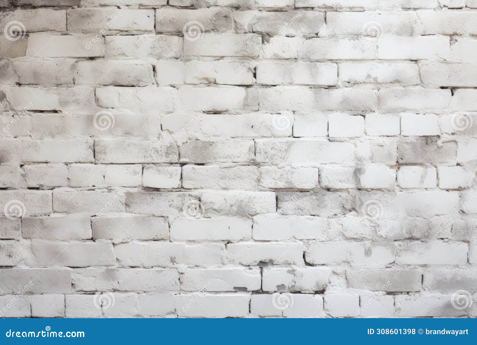 White Brick Wall without Mortar Joints Stock Illustration ...