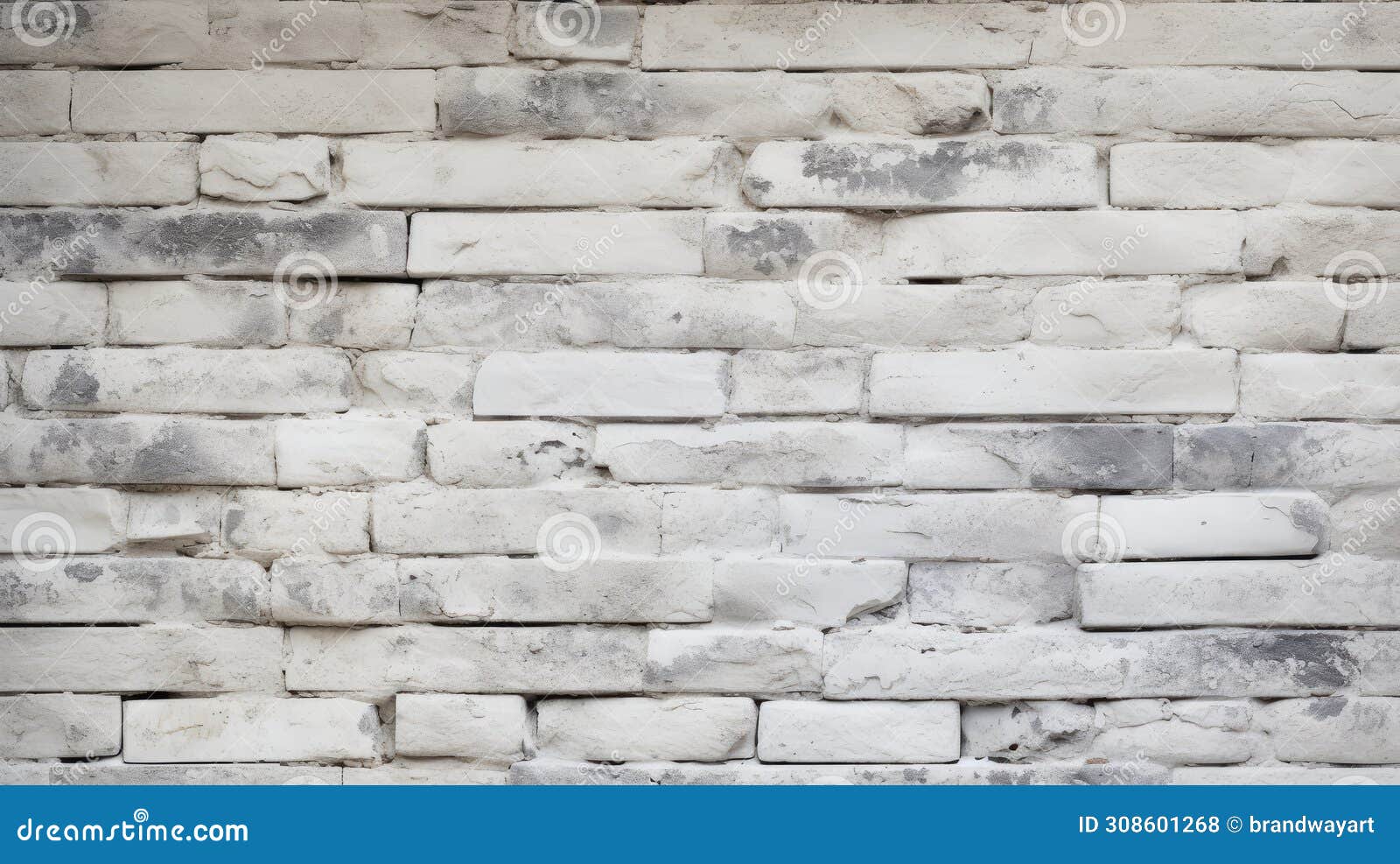 White Brick Wall without Mortar Joints Stock Illustration ...